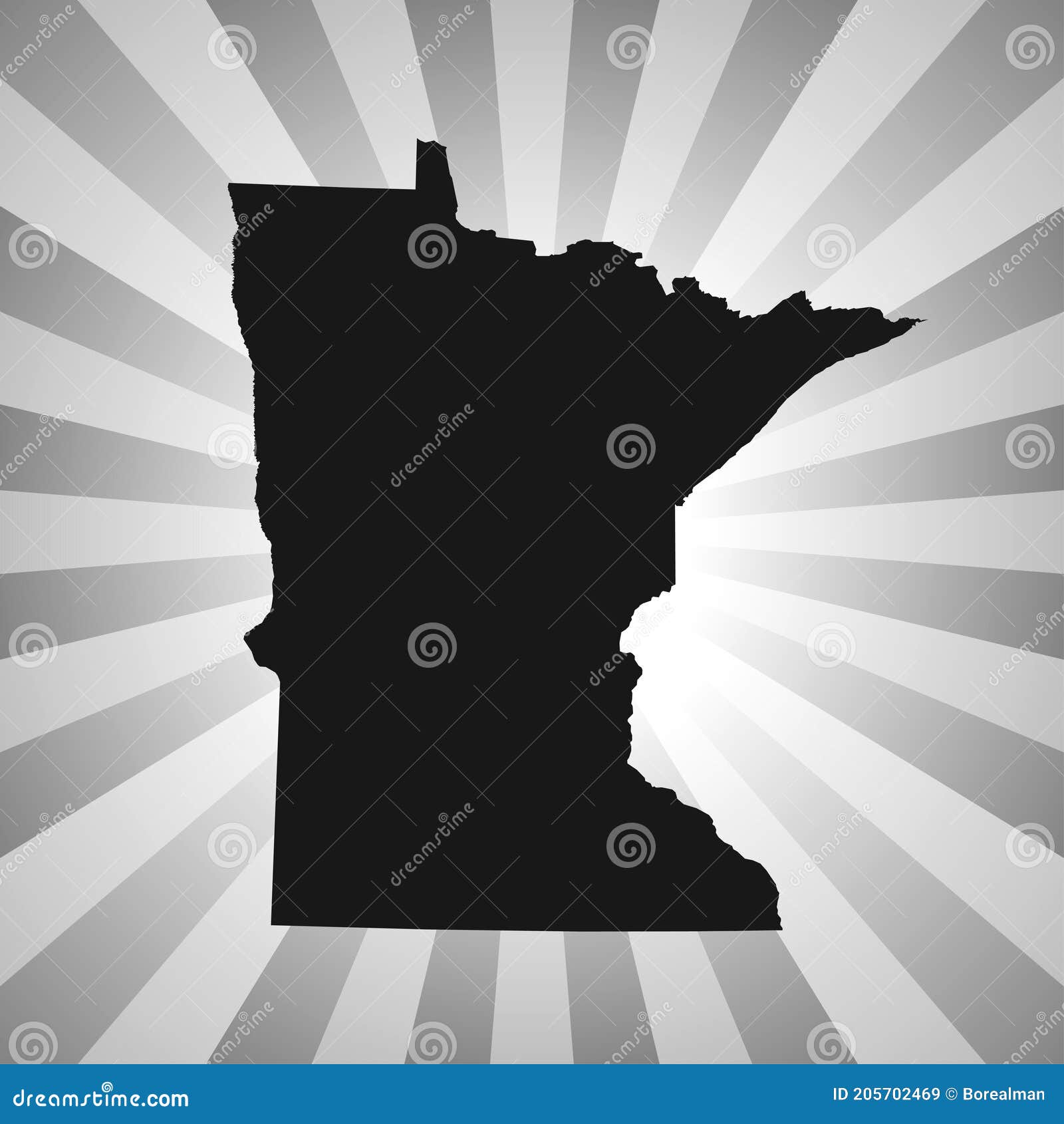 Map of the Minnesota stock vector. Illustration of abstract - 205702469
