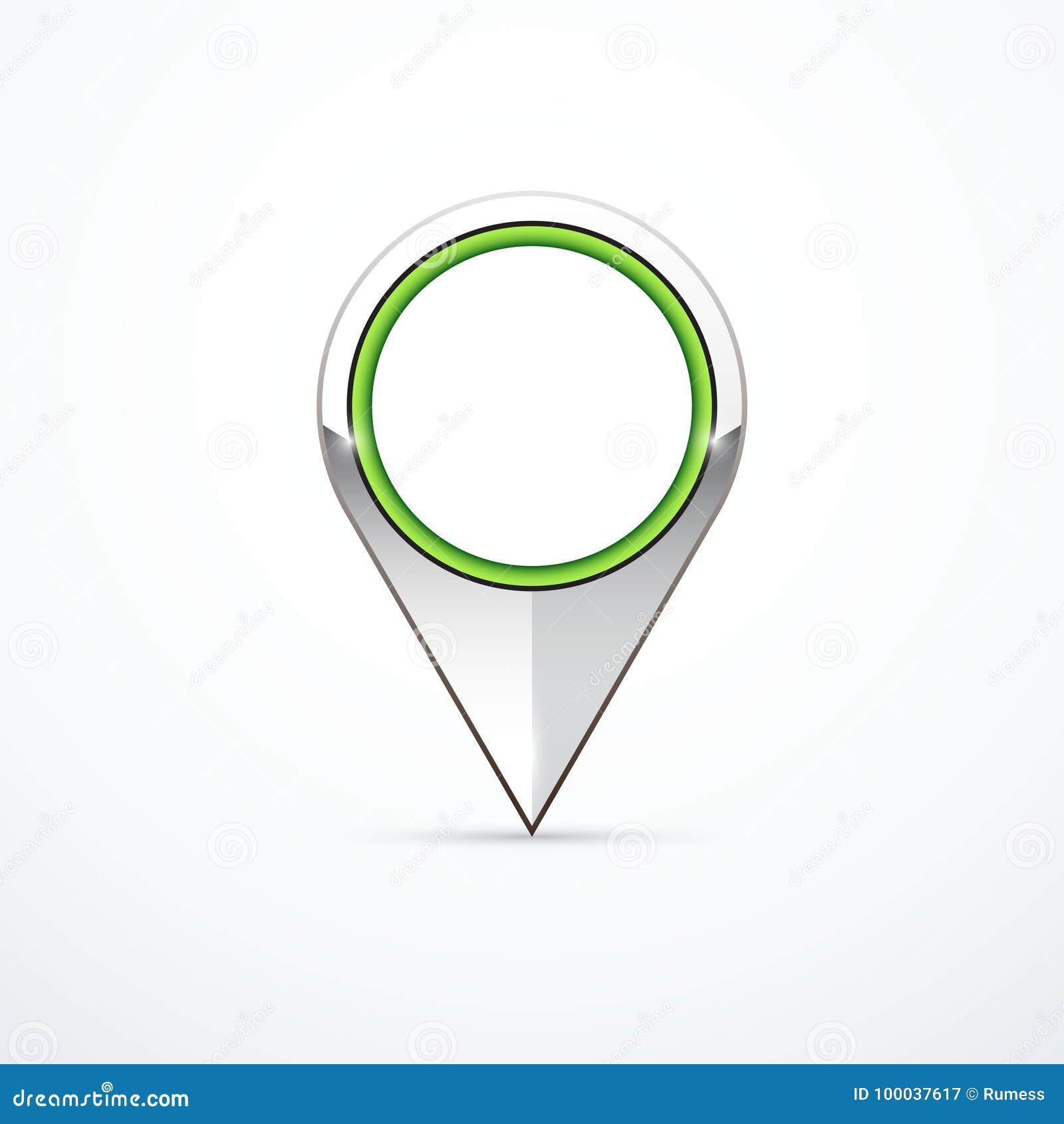 Vector map pin stock vector. Illustration of eps10, pointer - 100037617