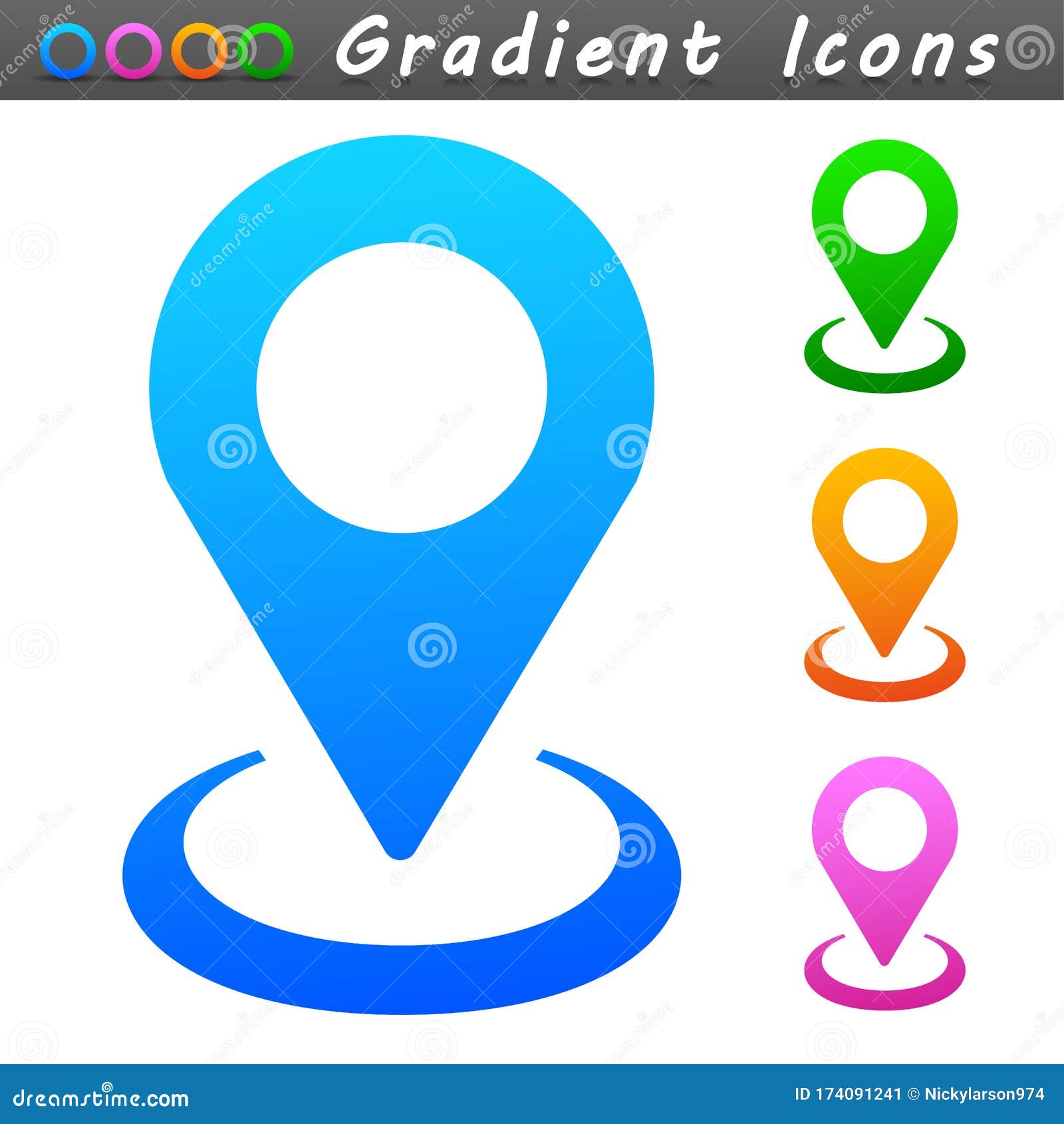 Vector map pin symbol icon stock vector. Illustration of travel - 174091241