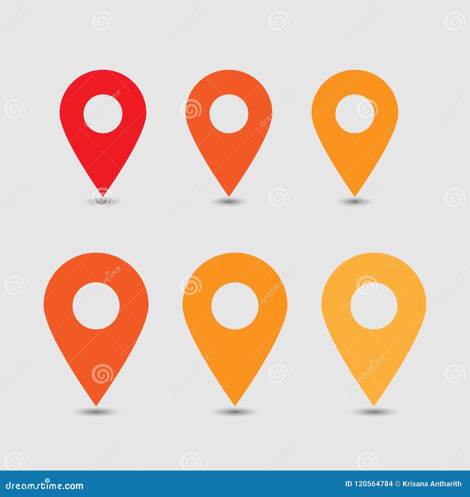 Vector of Map Pointer Icon. GPS Location Symbol Stock Illustration ...