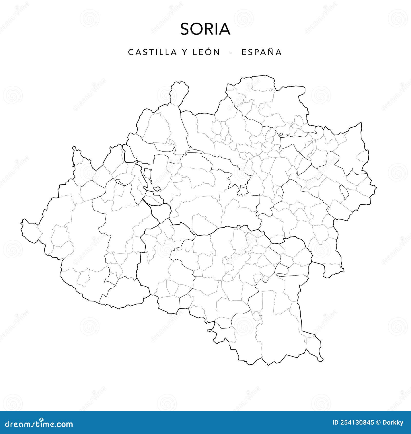 Geopolitical Vector Map of the Province of Soria As of 2022 Stock ...