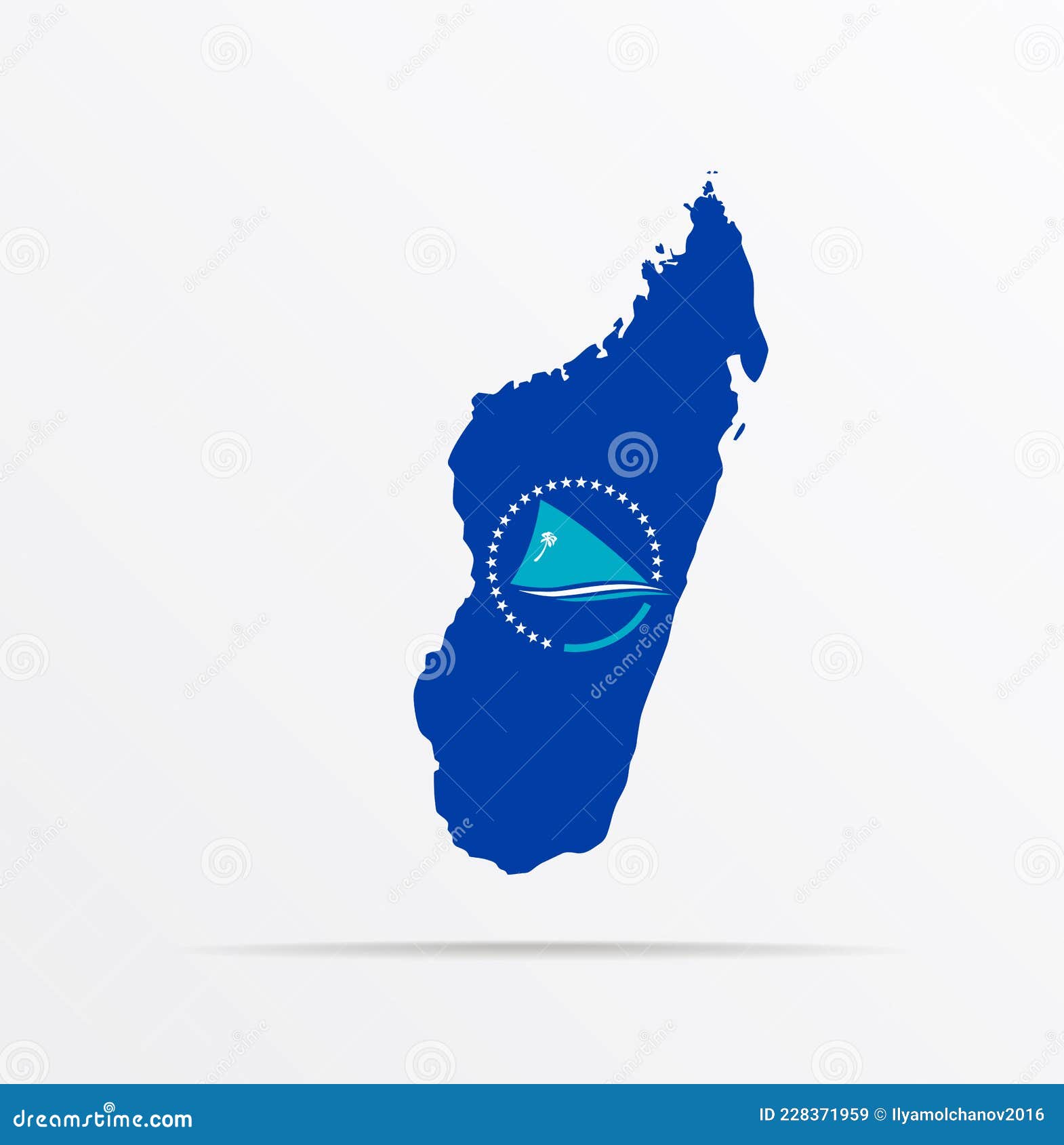 Vector Map Republic of Madagascar Combined with Pacific Community SPC ...