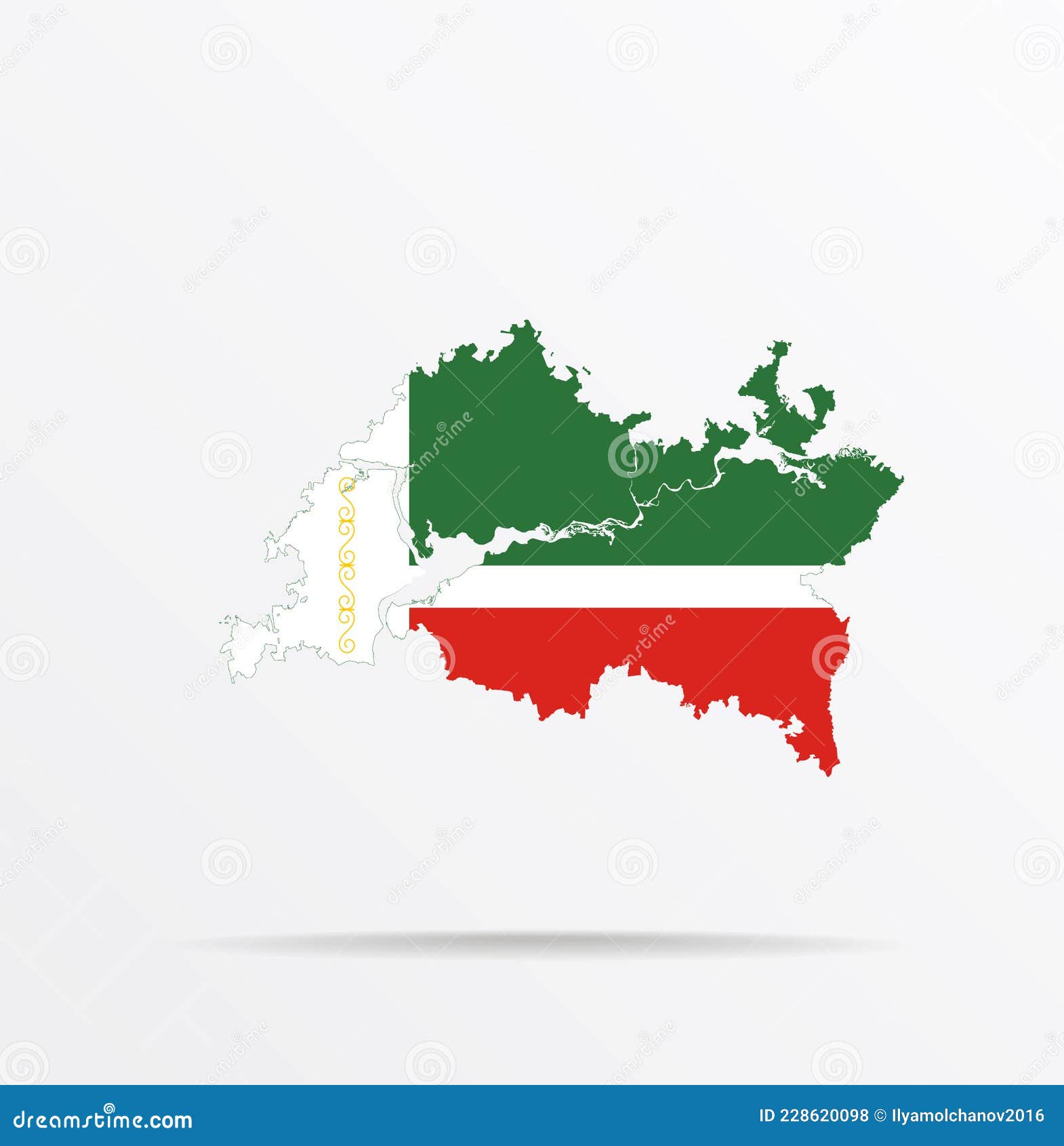 Republic Of Chechnya Map. Chechen Republic Map. Russia Oblast Map ...