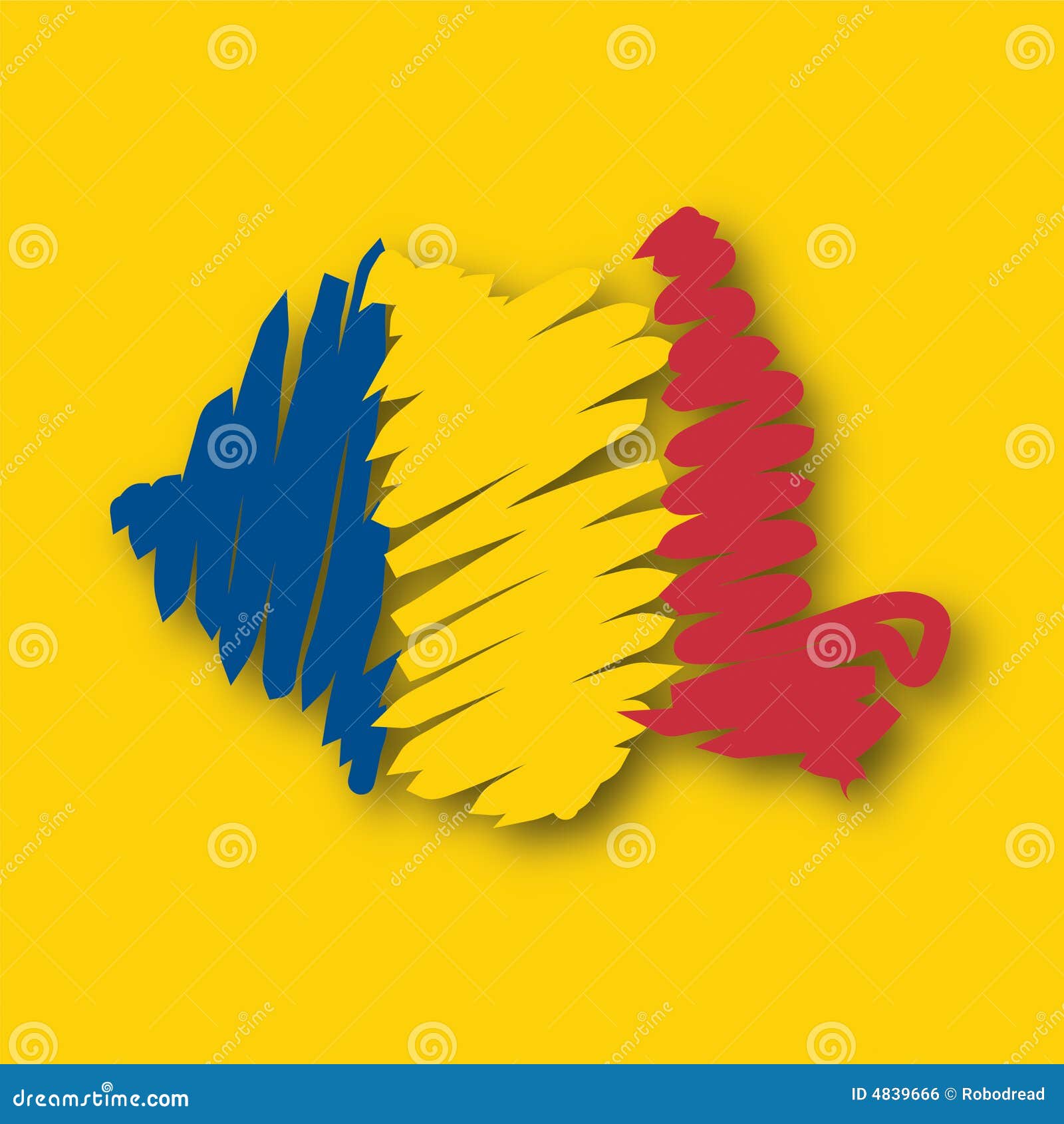 Vector map Romania stock vector. Illustration of color - 4839666
