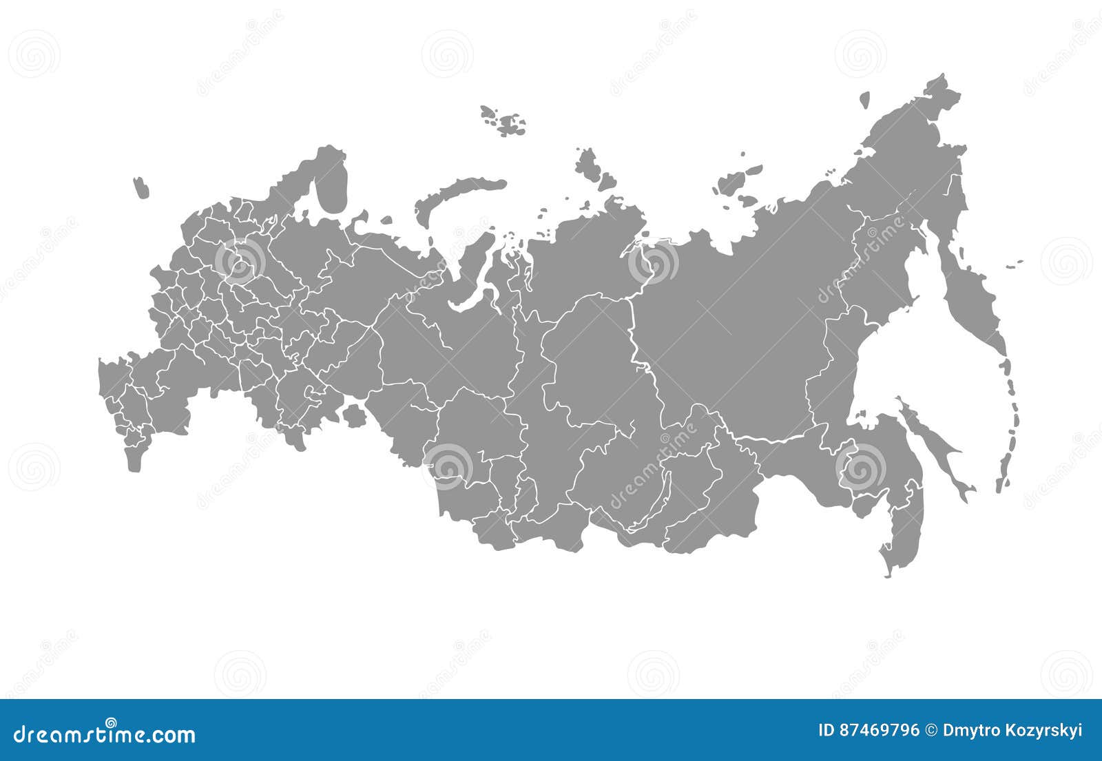 Russian Federation Map With Infographic Elements. Infographics Layouts ...