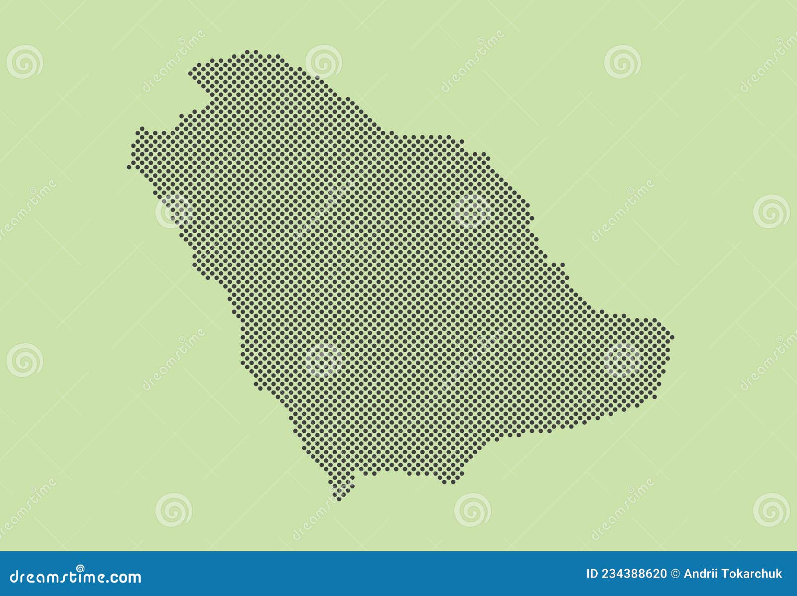 Vector Map Saudi Arabia from Dots Digital Template Stock Vector ...