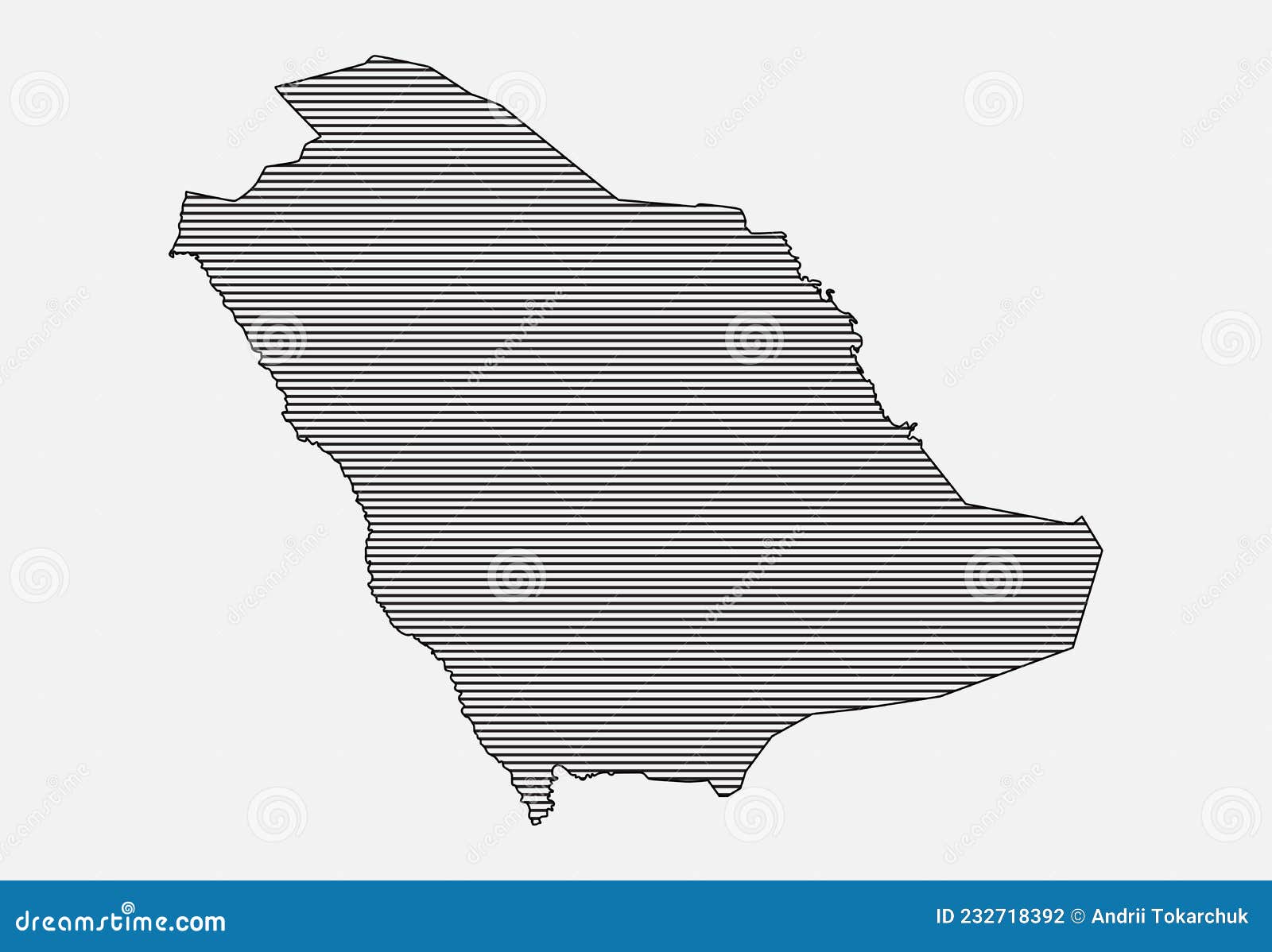 Vector Map Saudi Arabia, Template Asia Country Stock Vector ...