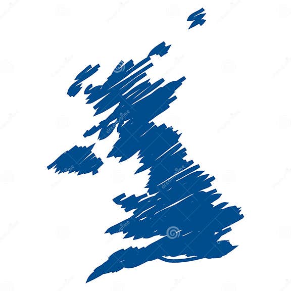 Vector map of the UK stock vector. Illustration of geography - 4213469