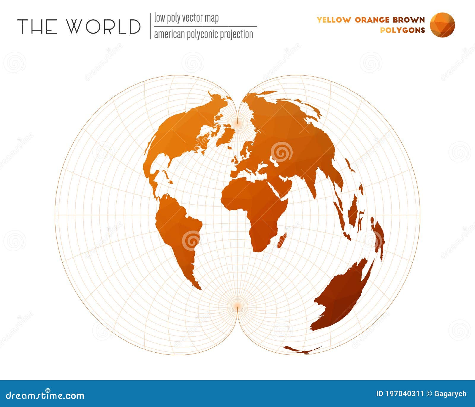 Vector map of the world. stock vector. Illustration of artwork - 197040311
