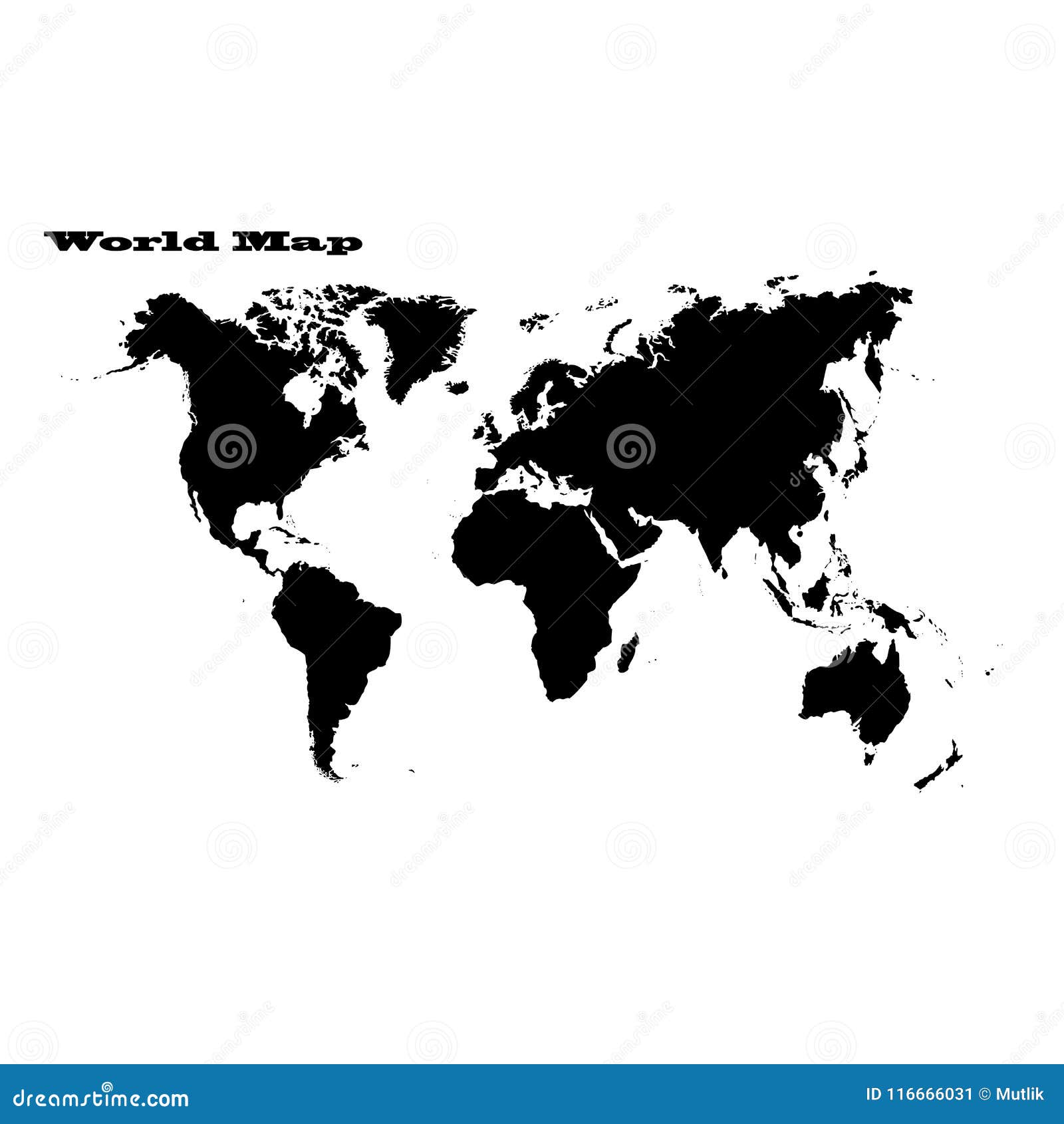 Vector map of the world stock vector. Illustration of detail - 116666031