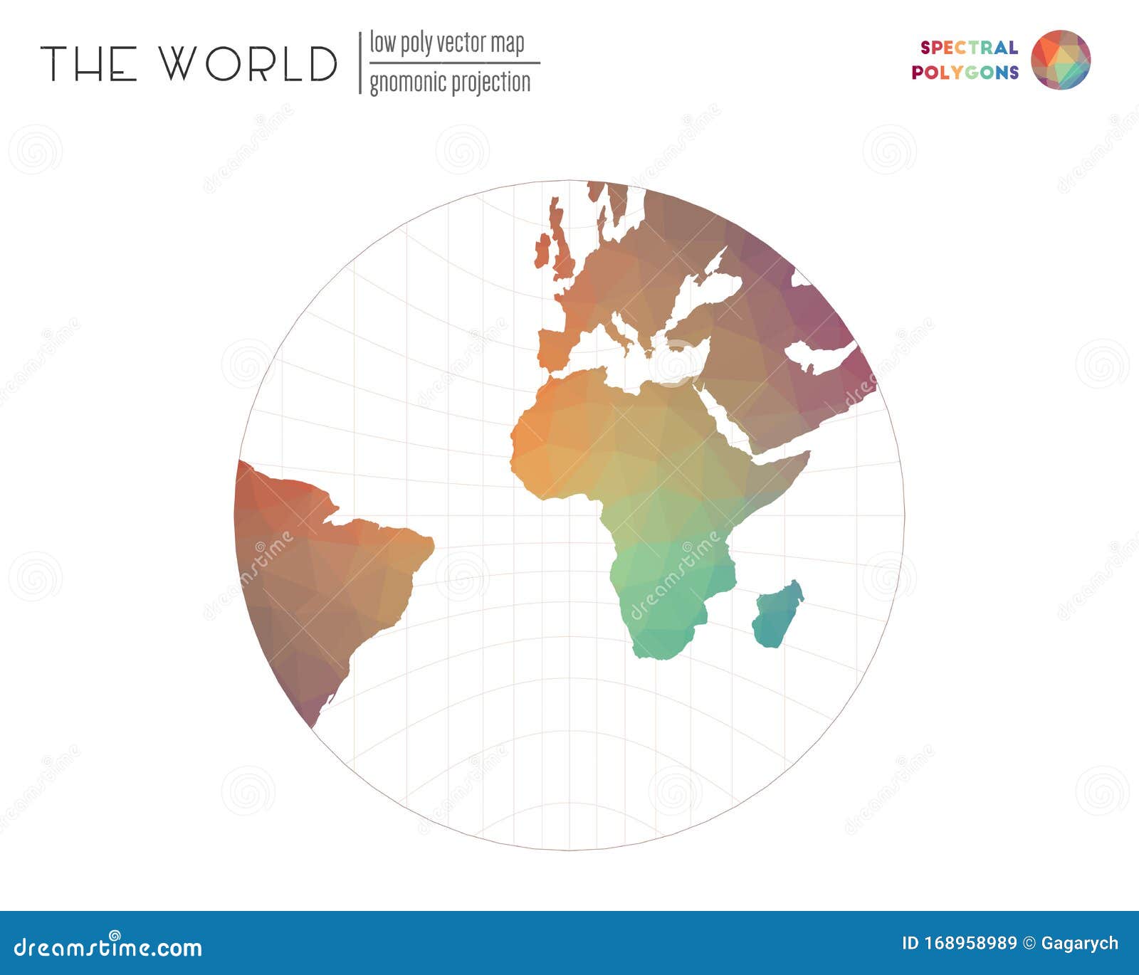 Vector map of the world. stock vector. Illustration of geometric ...