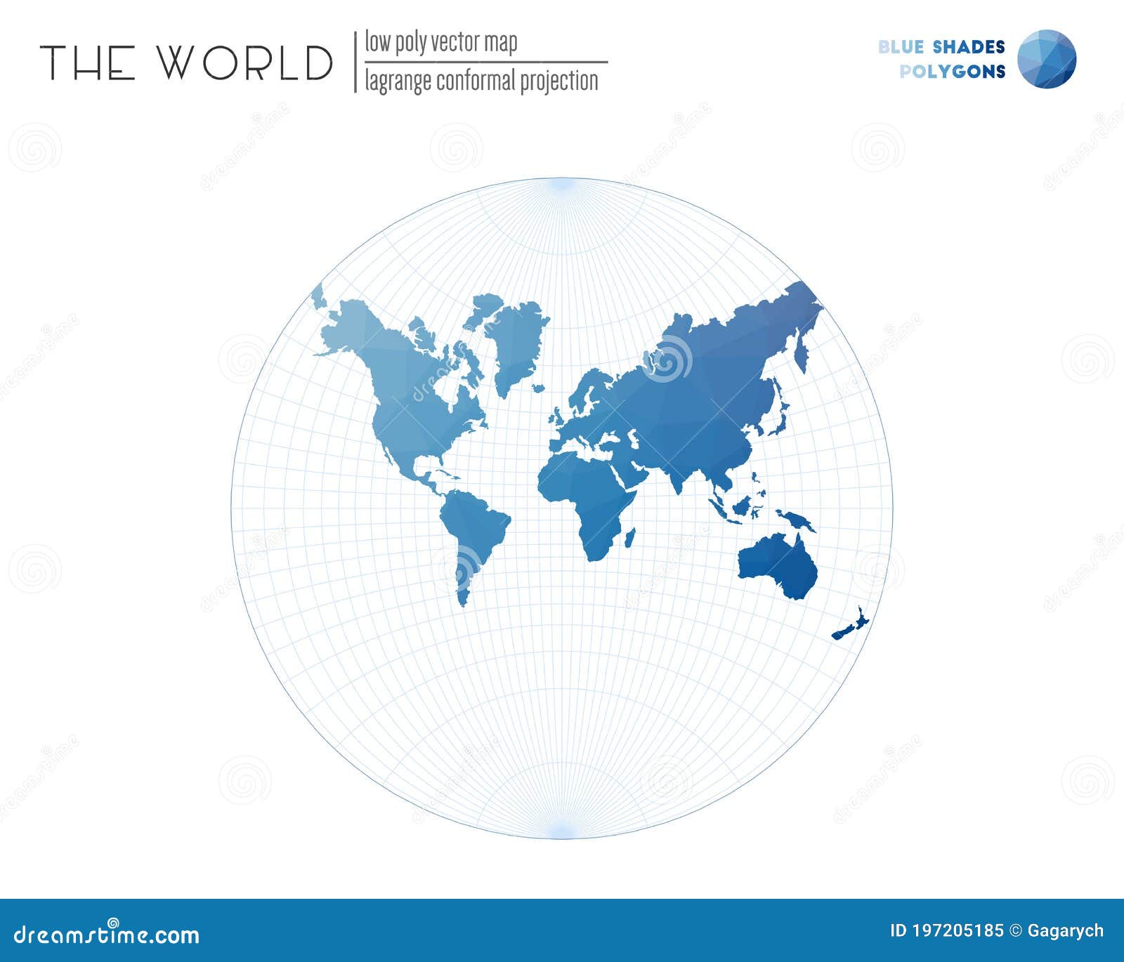 World Map. Lagrange Conformal Projection. Royalty-Free Stock Photo ...