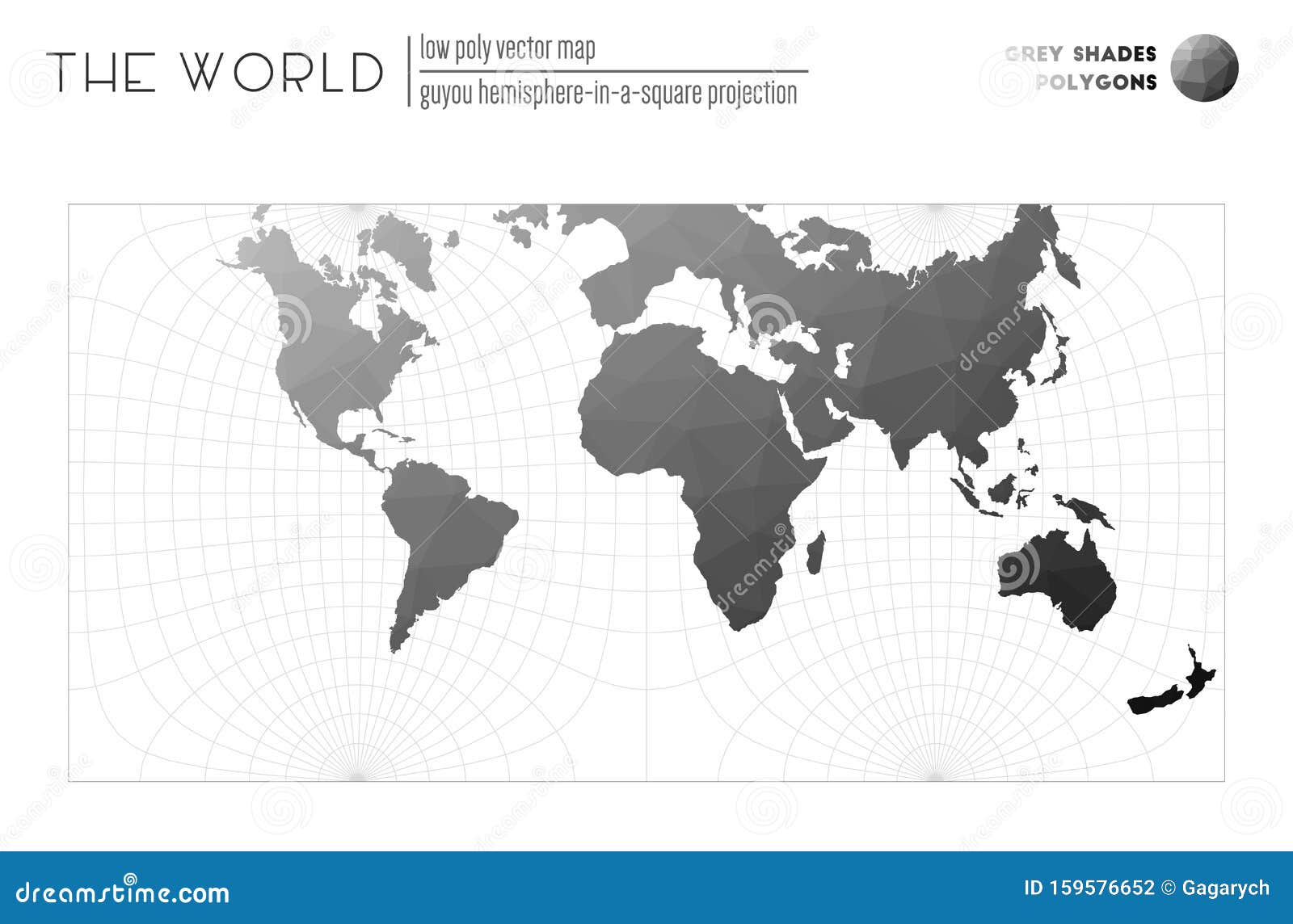 Vector map of the world. stock vector. Illustration of artwork - 159576652