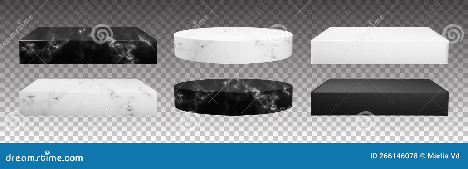 Vector Marble Jewelry Display Platform. Transparent Background And ...