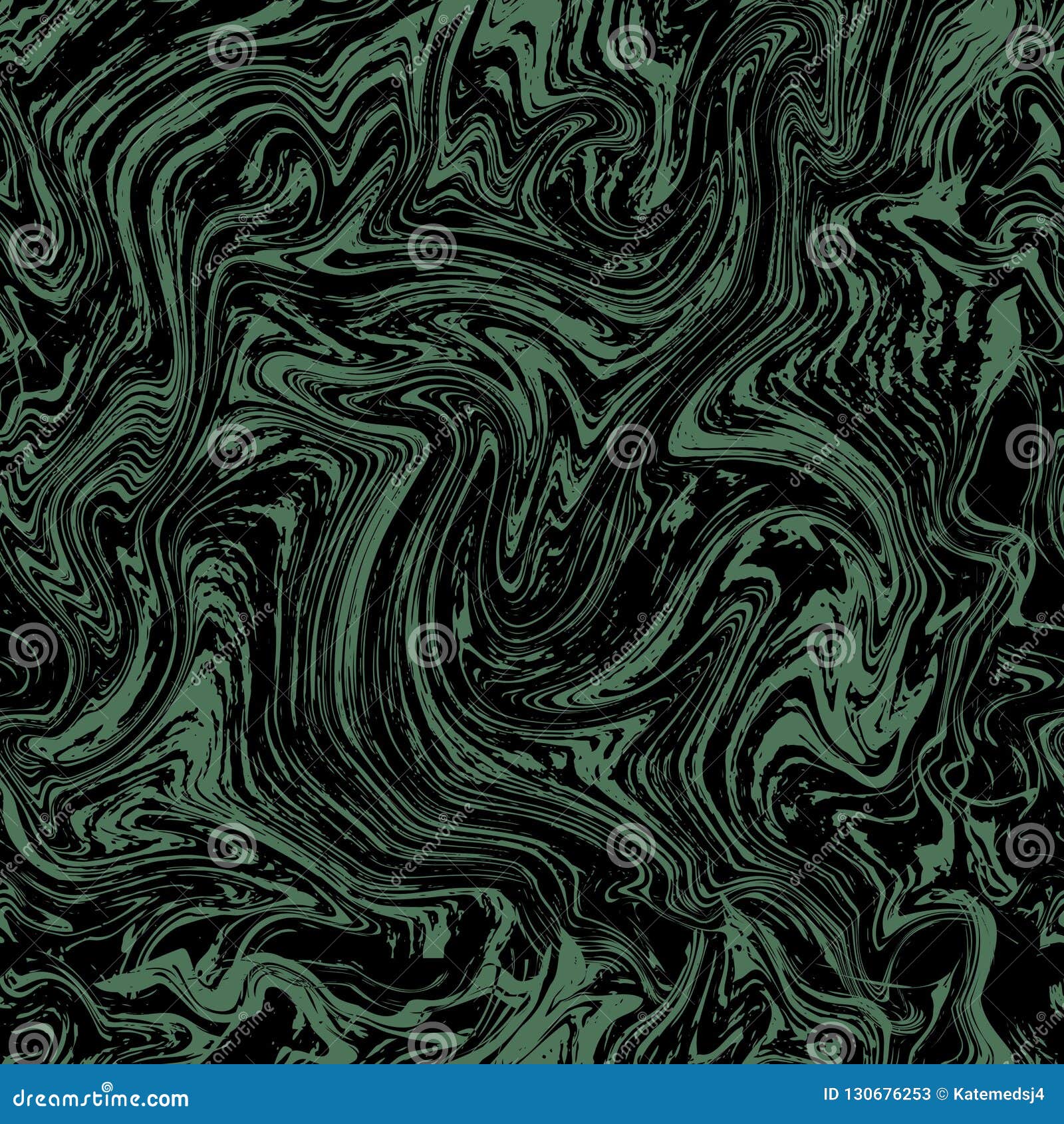 Vector Marble Seamless Pattern. Marble Green Pattern on Dark Background ...