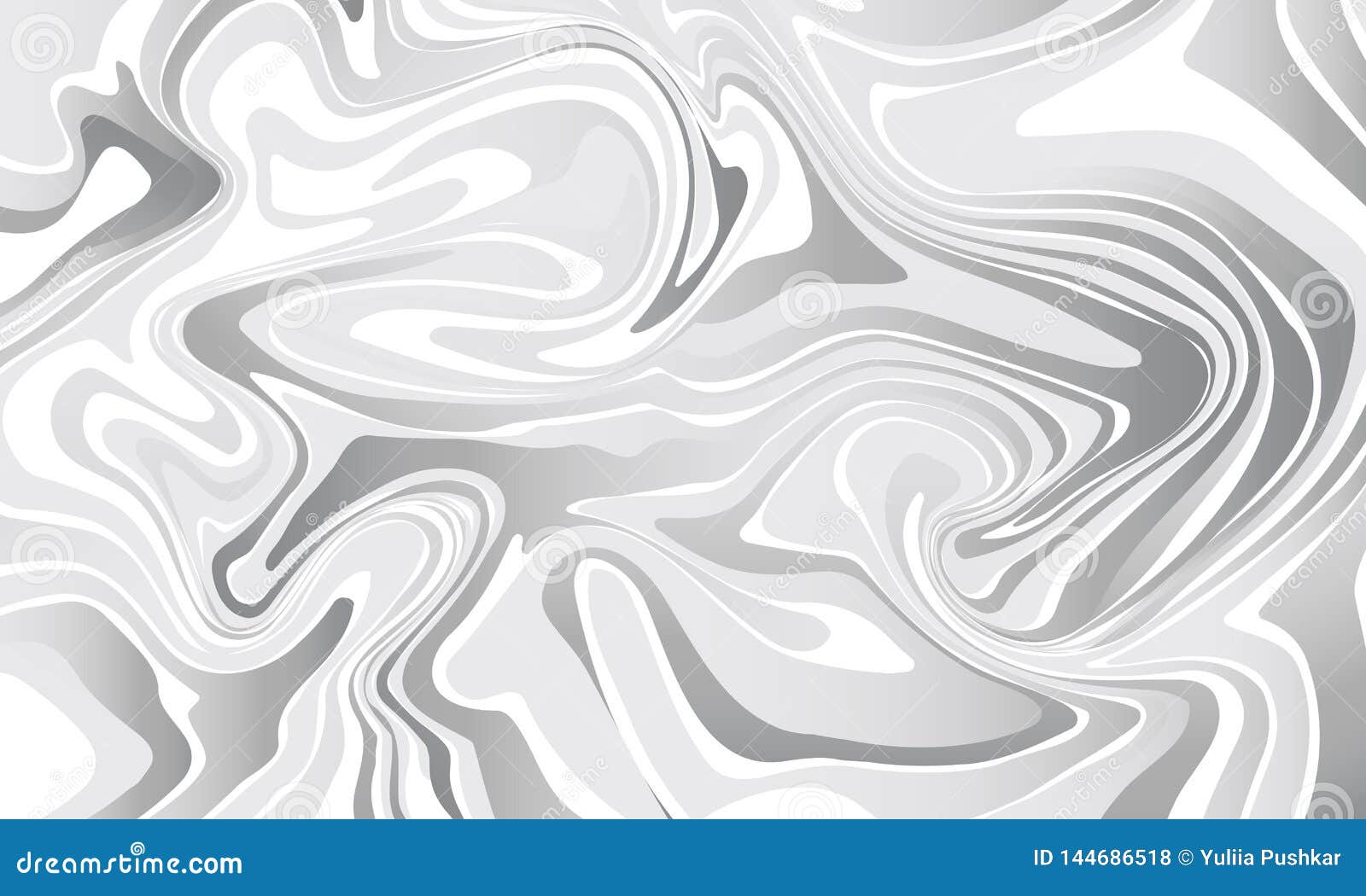 Vector Marble Texture. Abstract Light Gray Liquid Background Stock ...