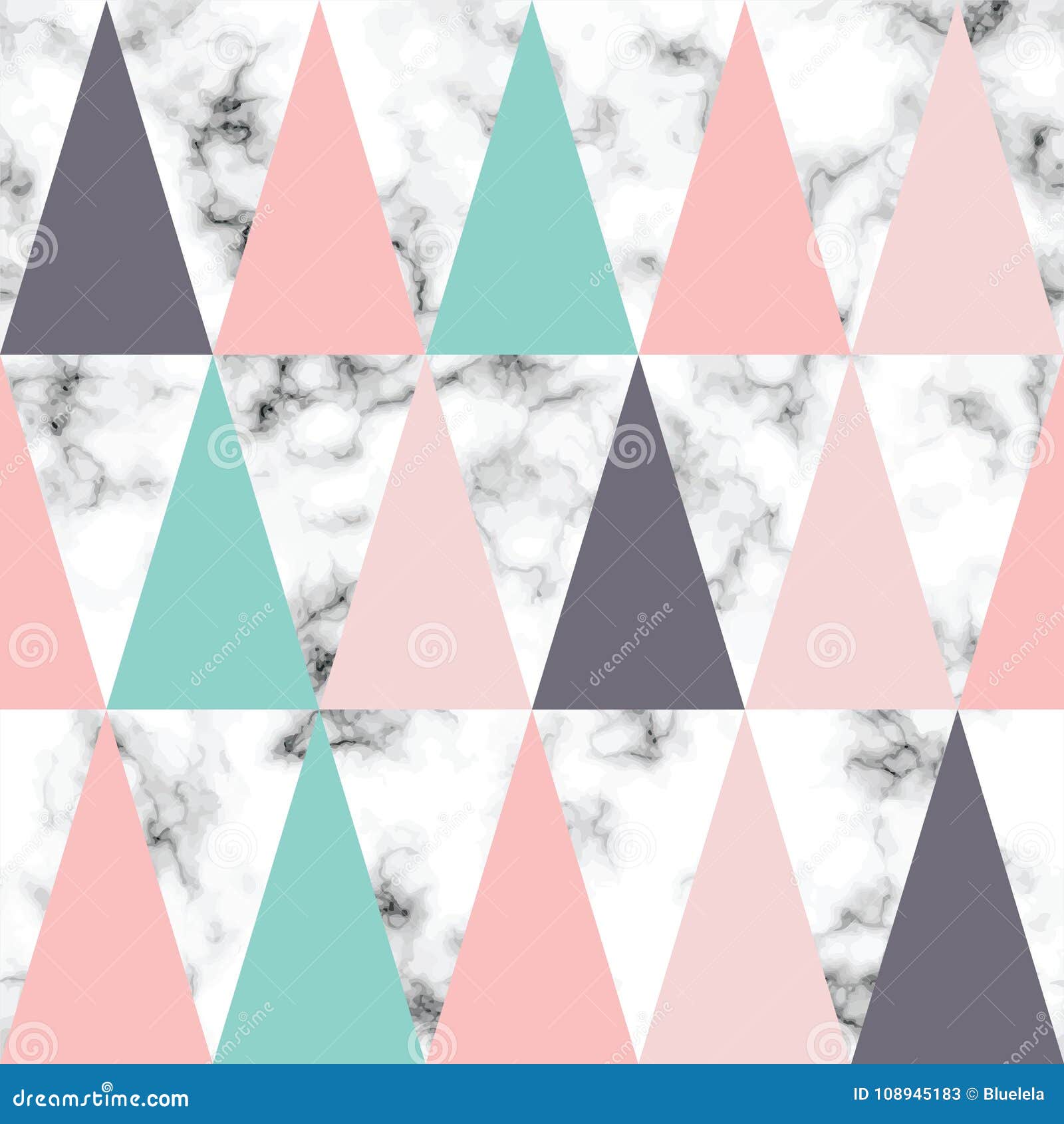 Vector Marble Texture Design with Triangles, Black and White Marbling ...