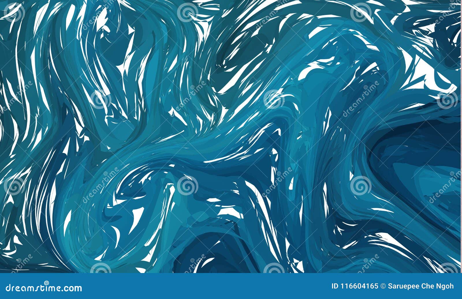 Vector Marbled Blue Wave Abstract Background. Blue Liquid Pattern ...