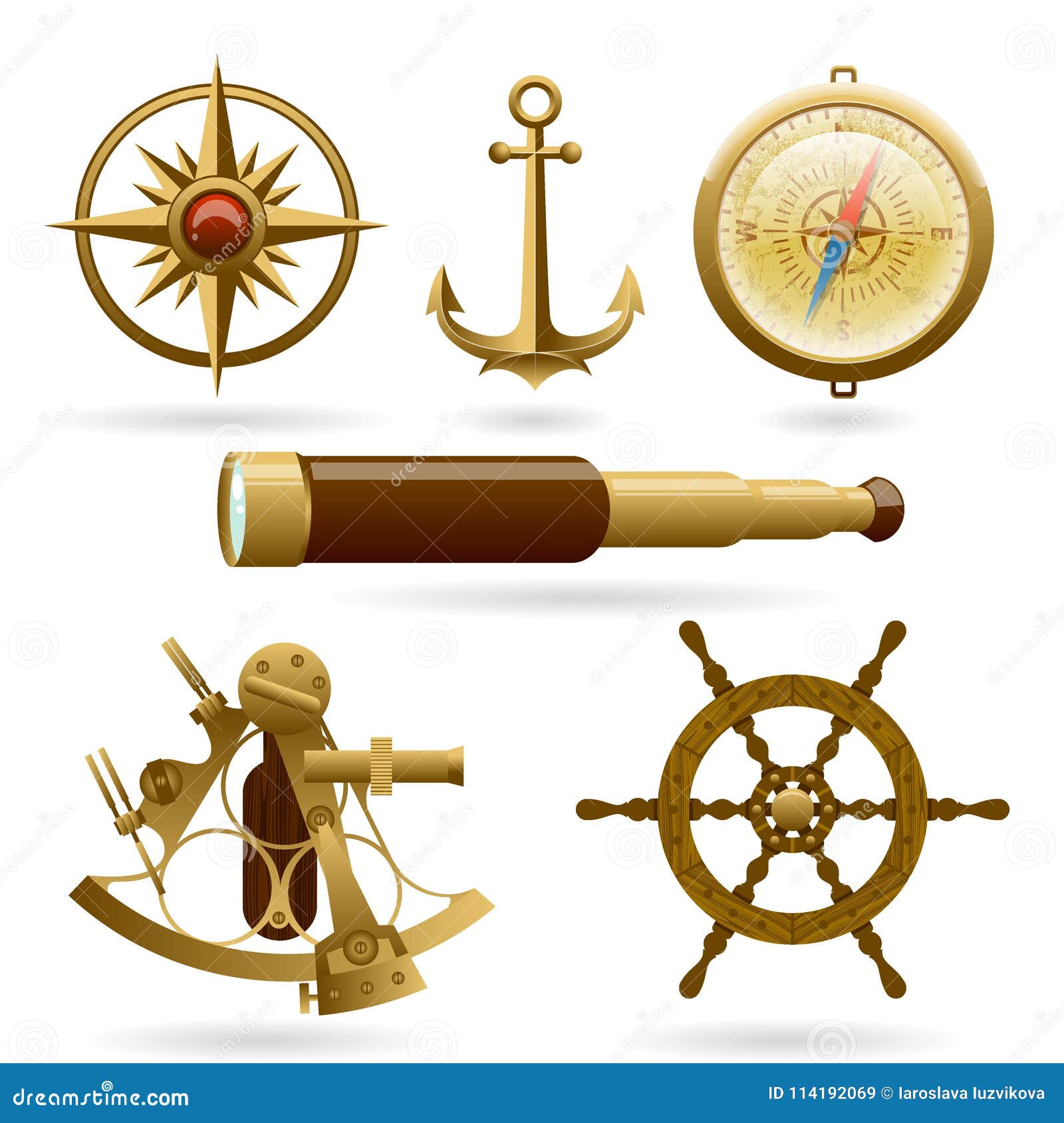 Vector Windrose Diagram With Blank Template. | CartoonDealer.com #75204155