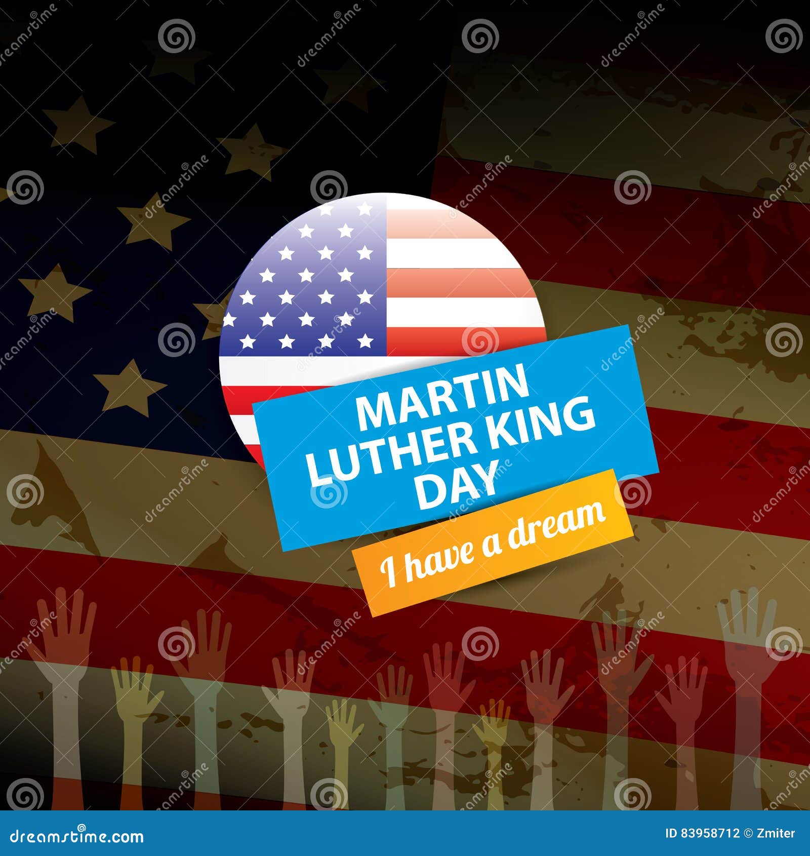 Vector Martin Luther King Day Us Sticker or Label Editorial Photography ...
