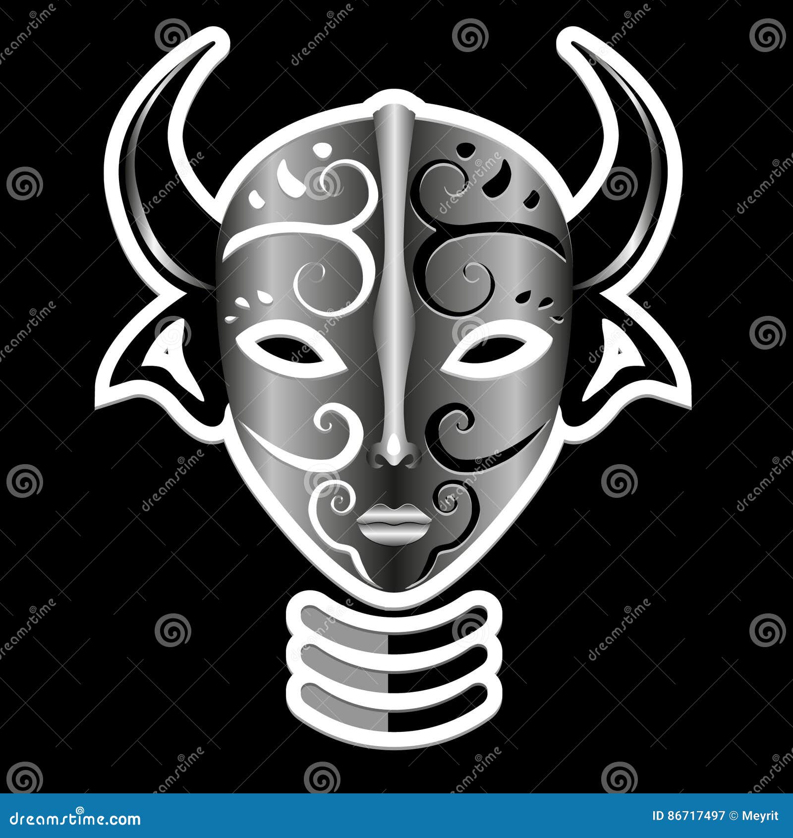 Black Mask Vector