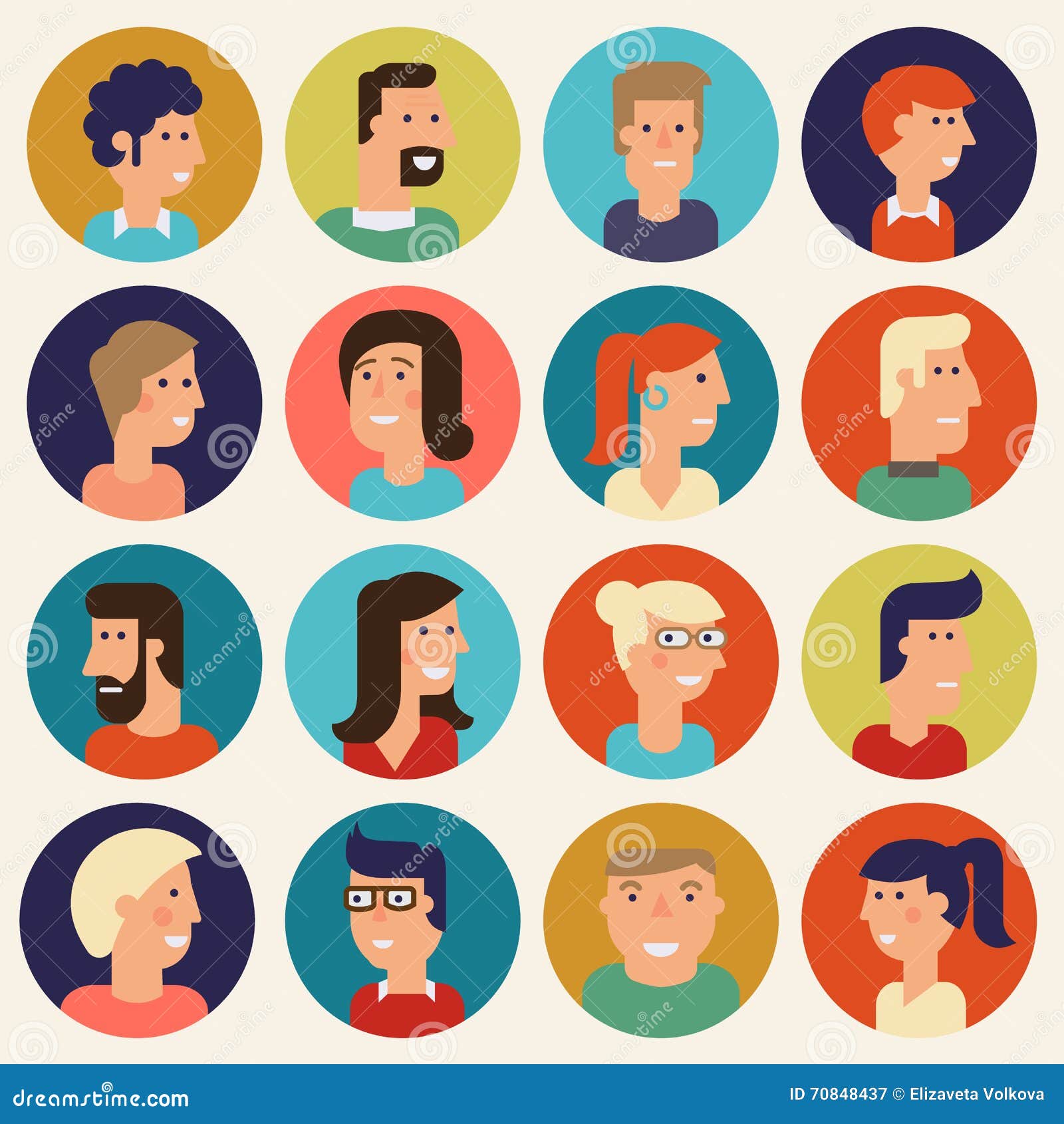 Vector Material Cartoon Character Collection Stock Vector ...