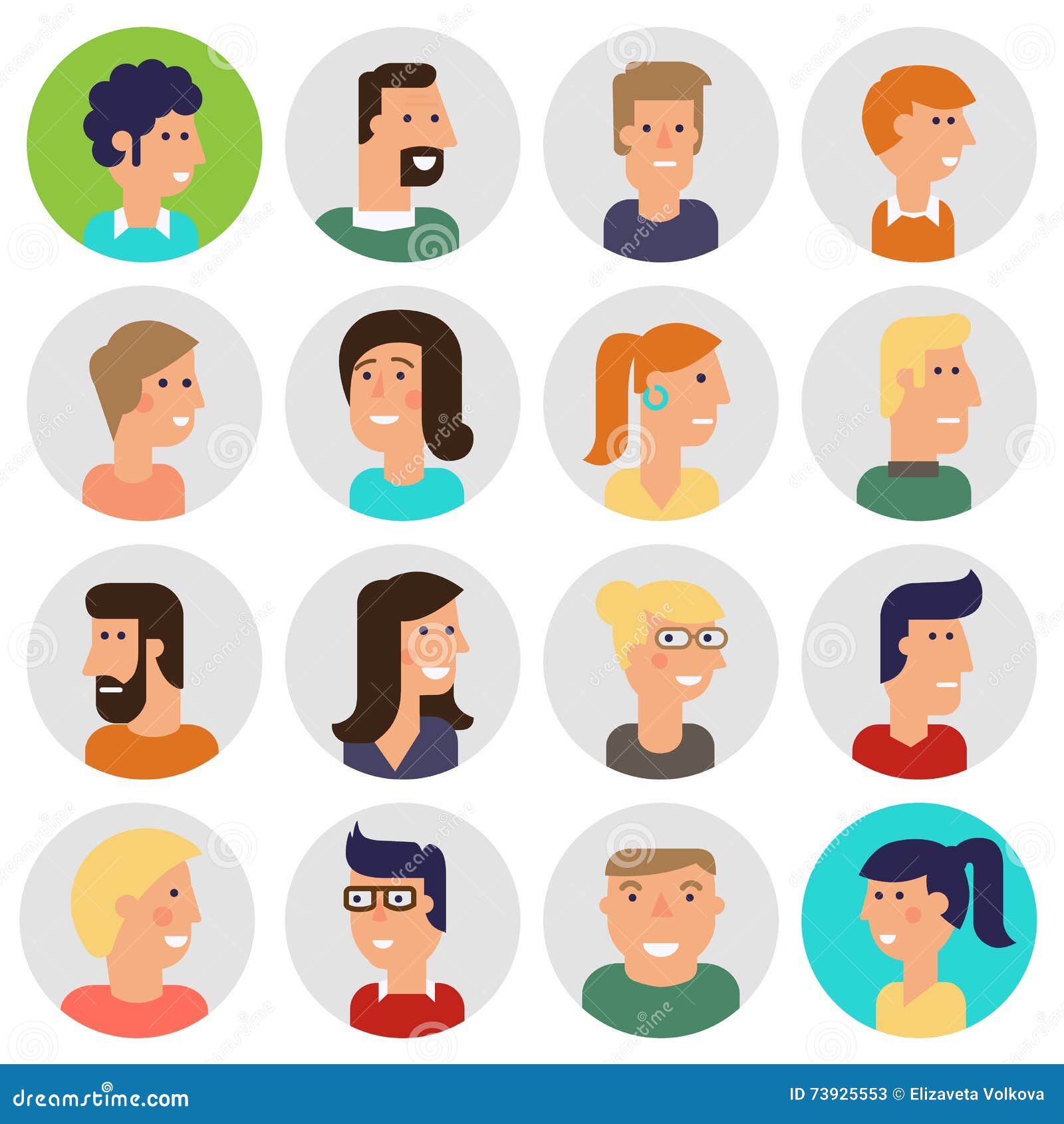 Vector Material Cartoon Character Collection Stock Vector ...