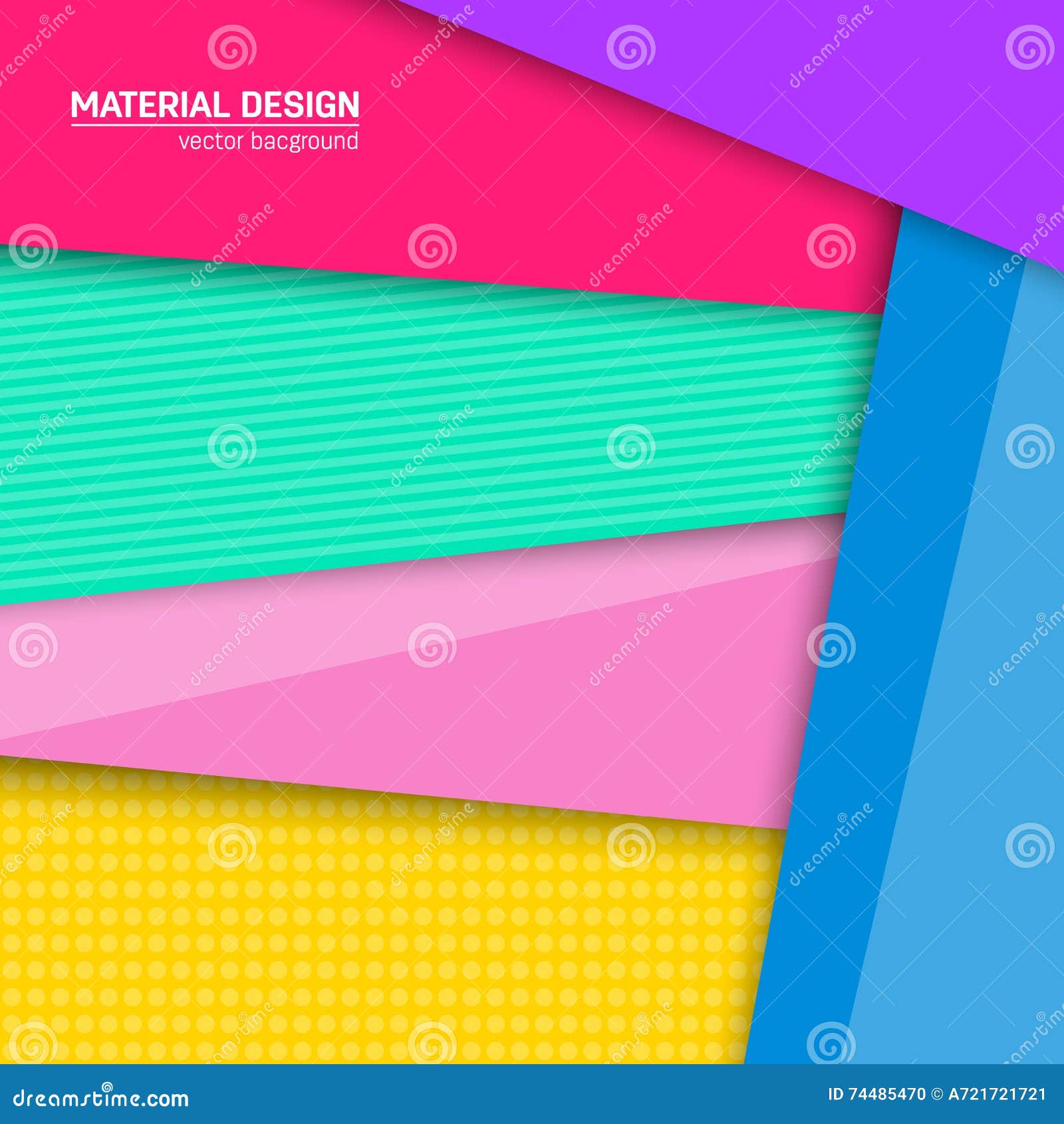 Vector Material Design Background. Abstract Creative Concept Layout ...