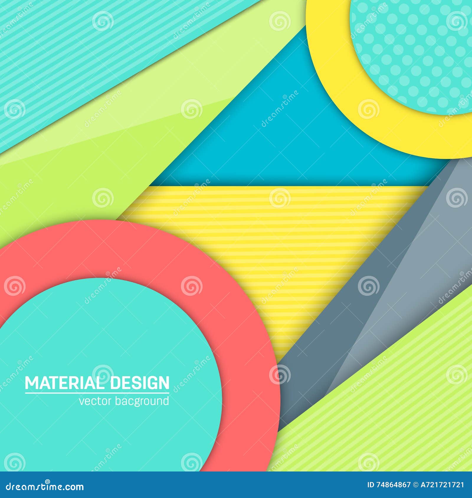 Vector Material Design Background. Abstract Creative Concept Layout ...