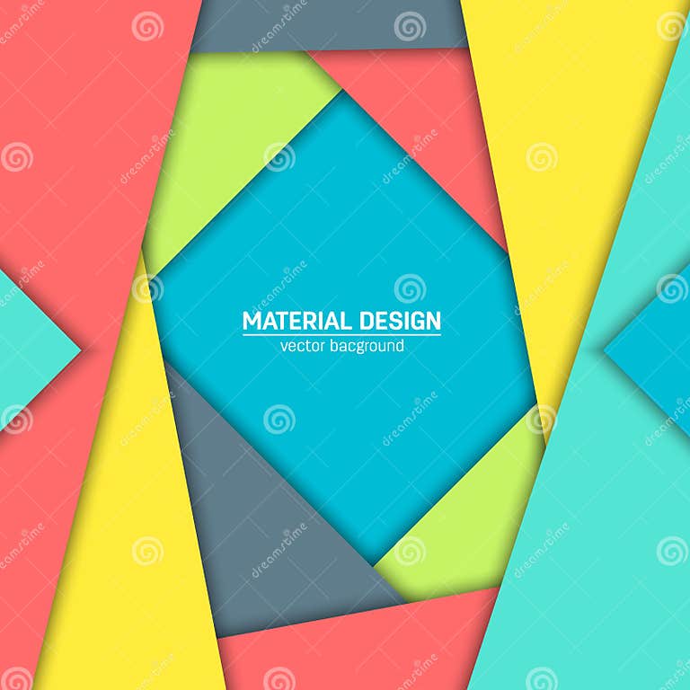 Vector Material Design Background. Abstract Creative Concept Layout ...
