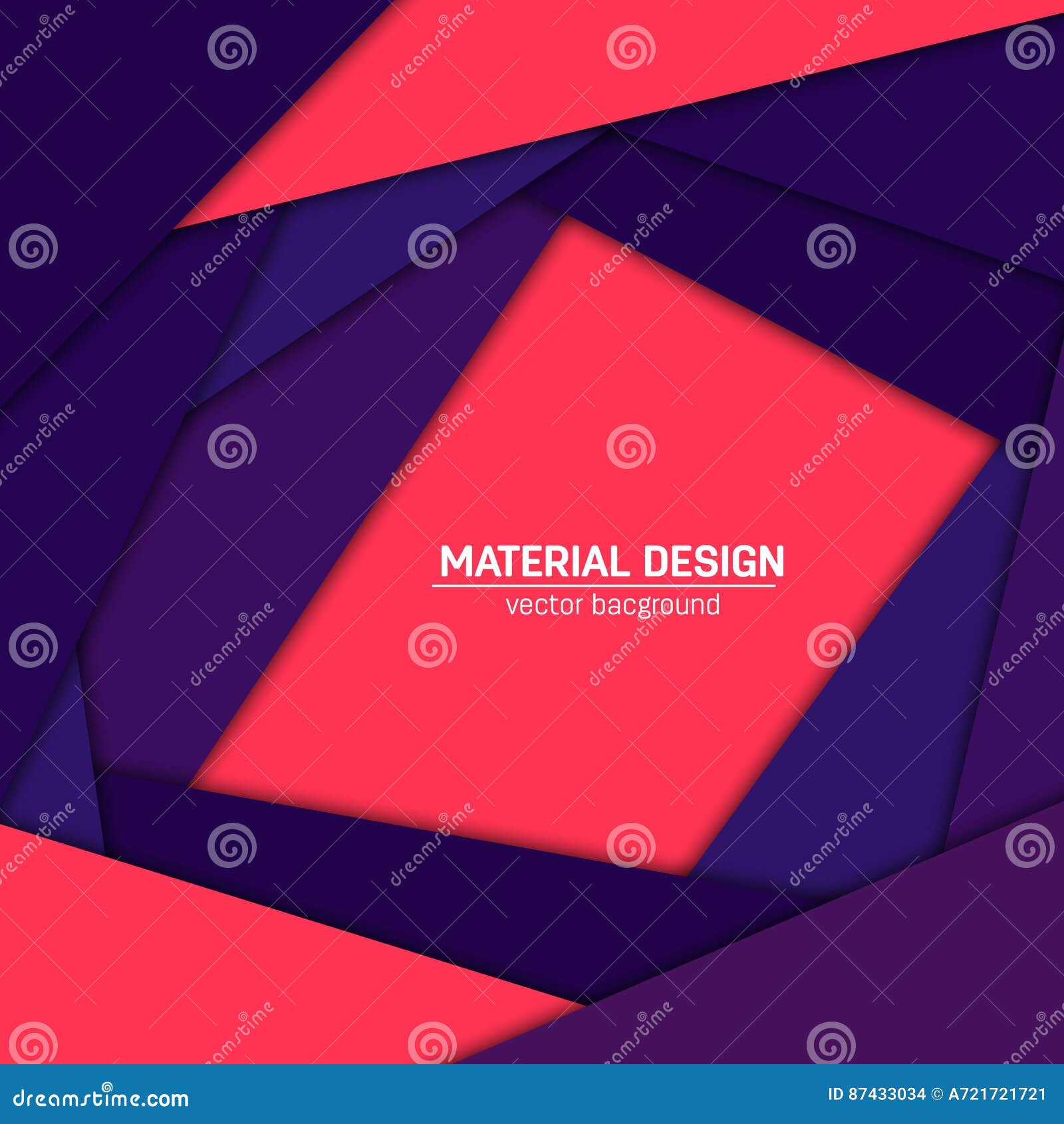 Vector Material Design Background. Abstract Creative Concept Layout ...