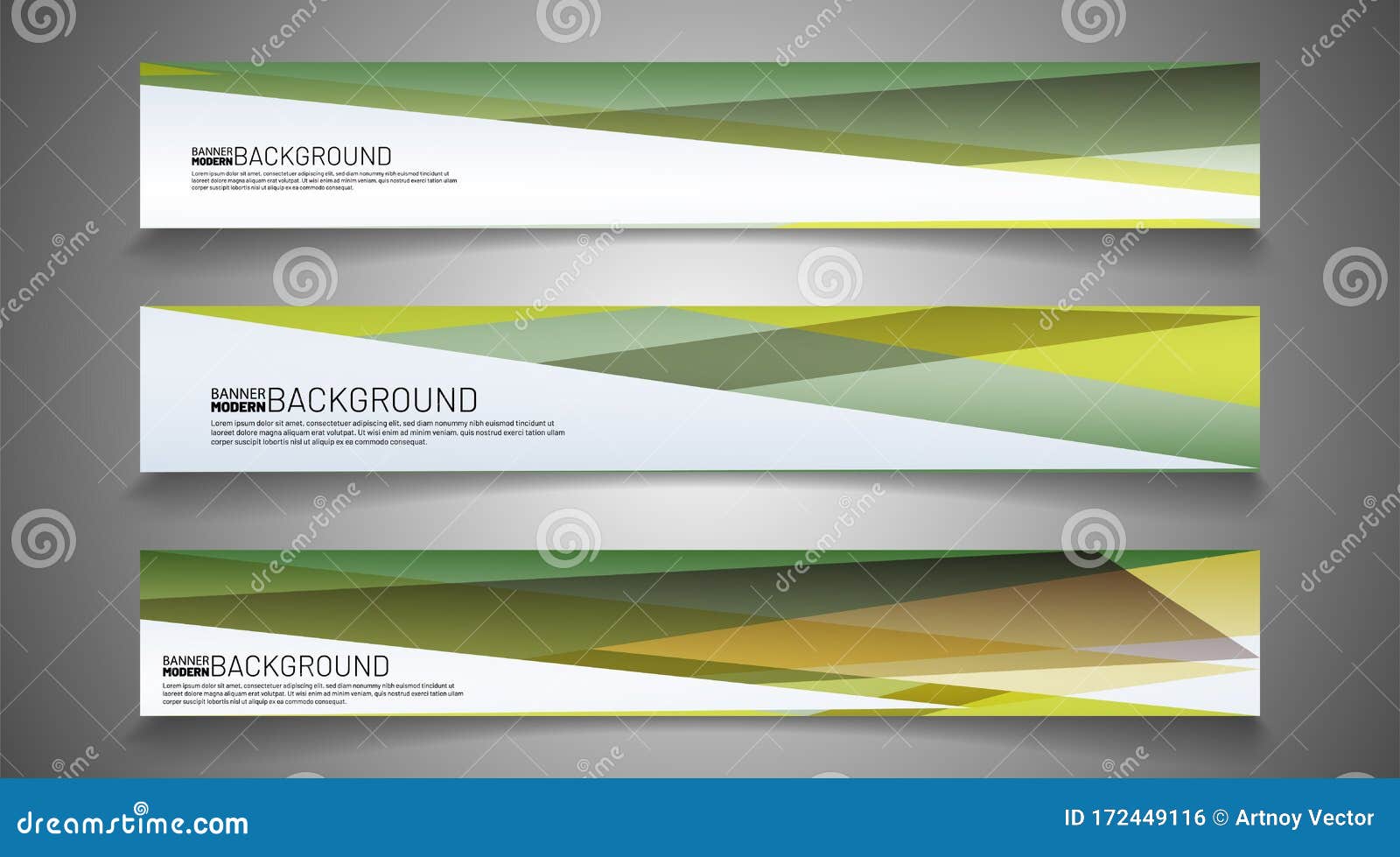 Vector Material Design Banner Background. Abstract Creative Concept ...