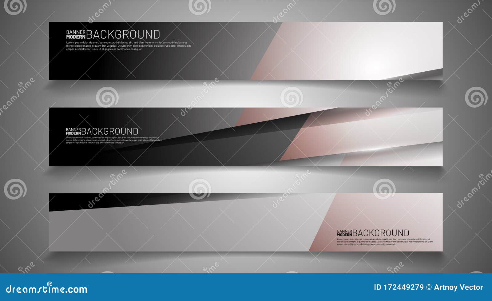 Vector Material Design Banner Background. Abstract Creative Concept ...