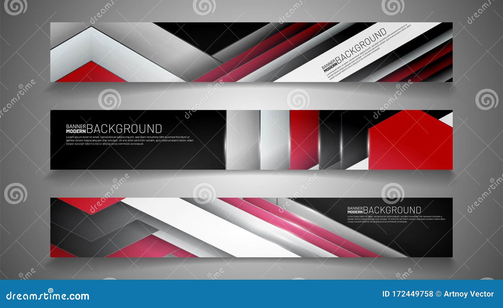 Vector Material Design Banner Background. Abstract Creative Concept ...