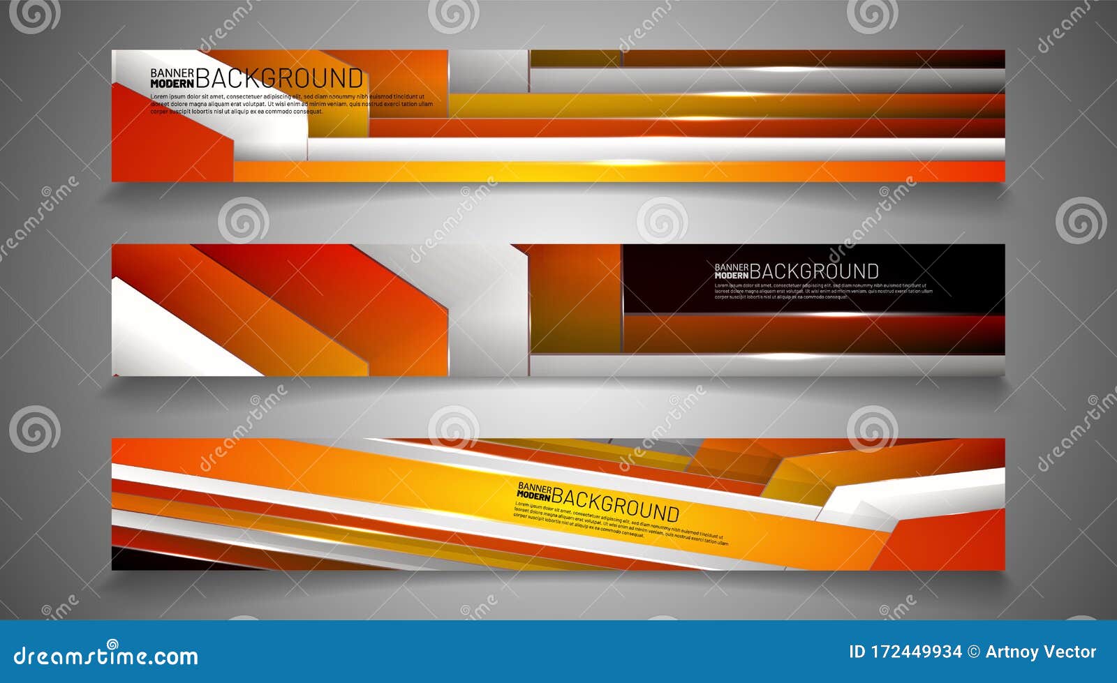 Vector Material Design Banner Background. Abstract Creative Concept ...