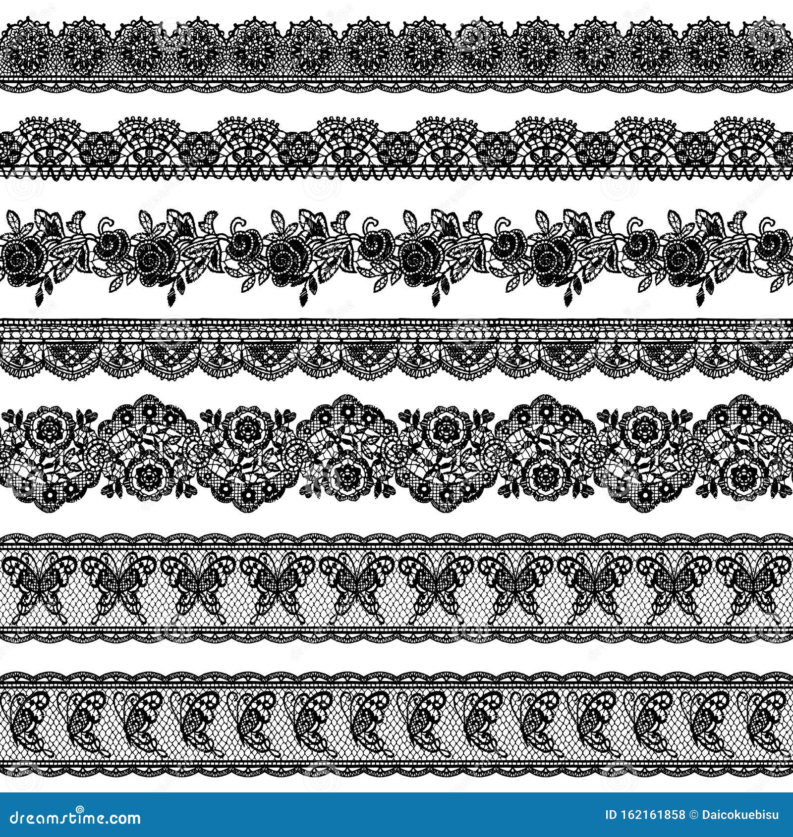 The Vector Material Which is Seamless by a Beautiful Lacework, Stock ...