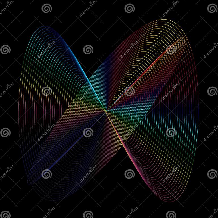 Vector Mathematical Curve Structure Stock Vector - Illustration of ...