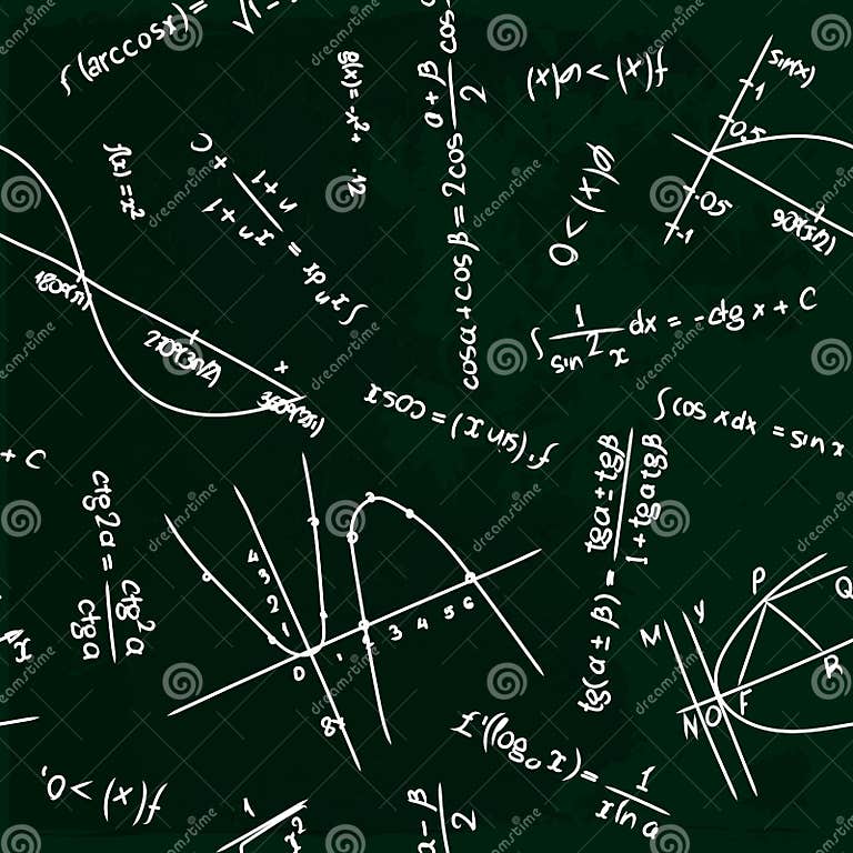 Vector Mathematical Pattern Stock Vector - Illustration of drawing ...