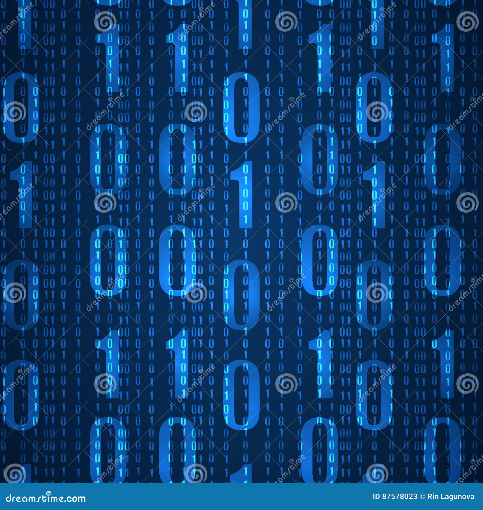 Vector Matrix Background. Stream Of Greek Alphabet Symbols On Screen ...