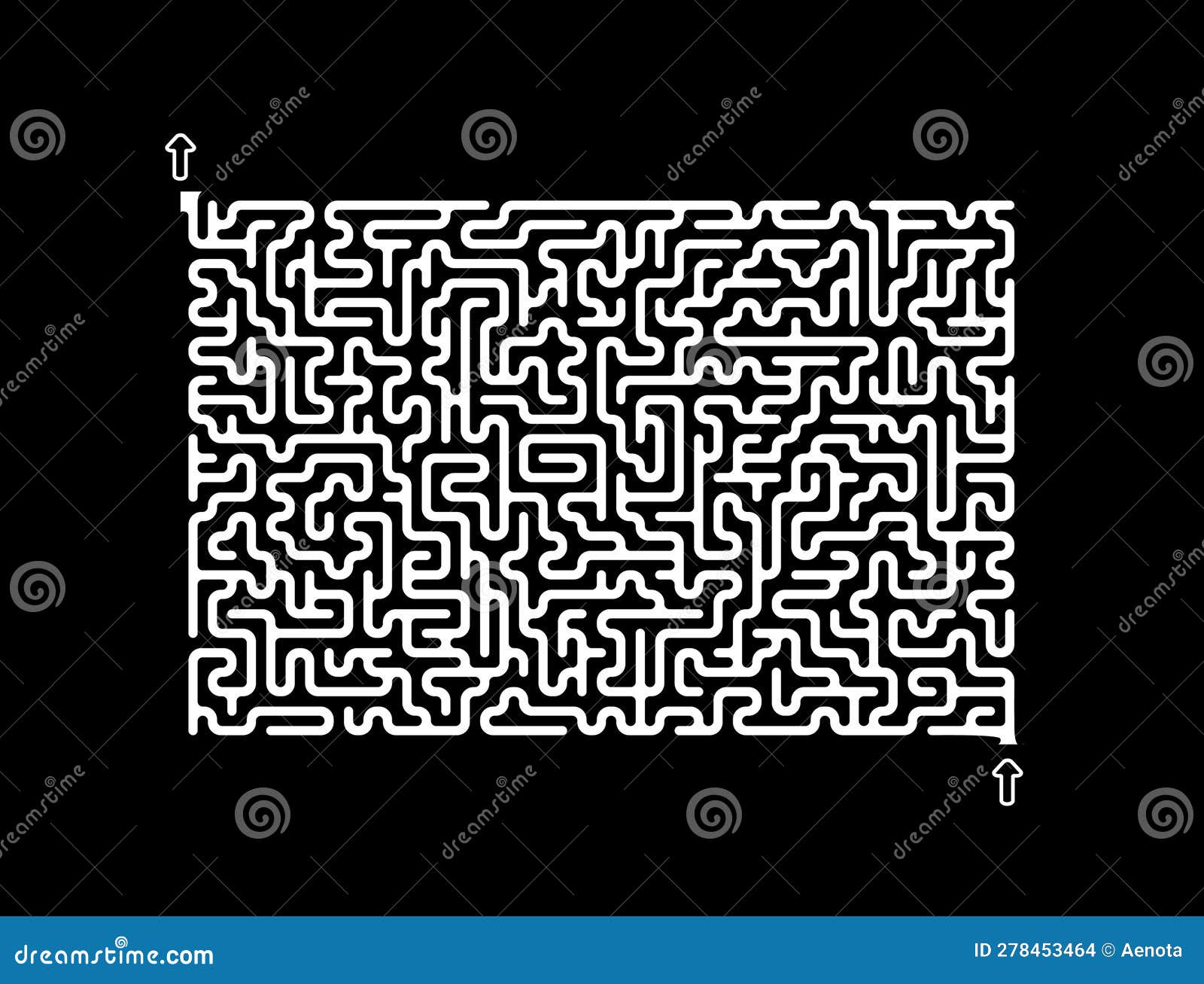Vector Maze stock vector. Illustration of puzzle, confusion - 278453464