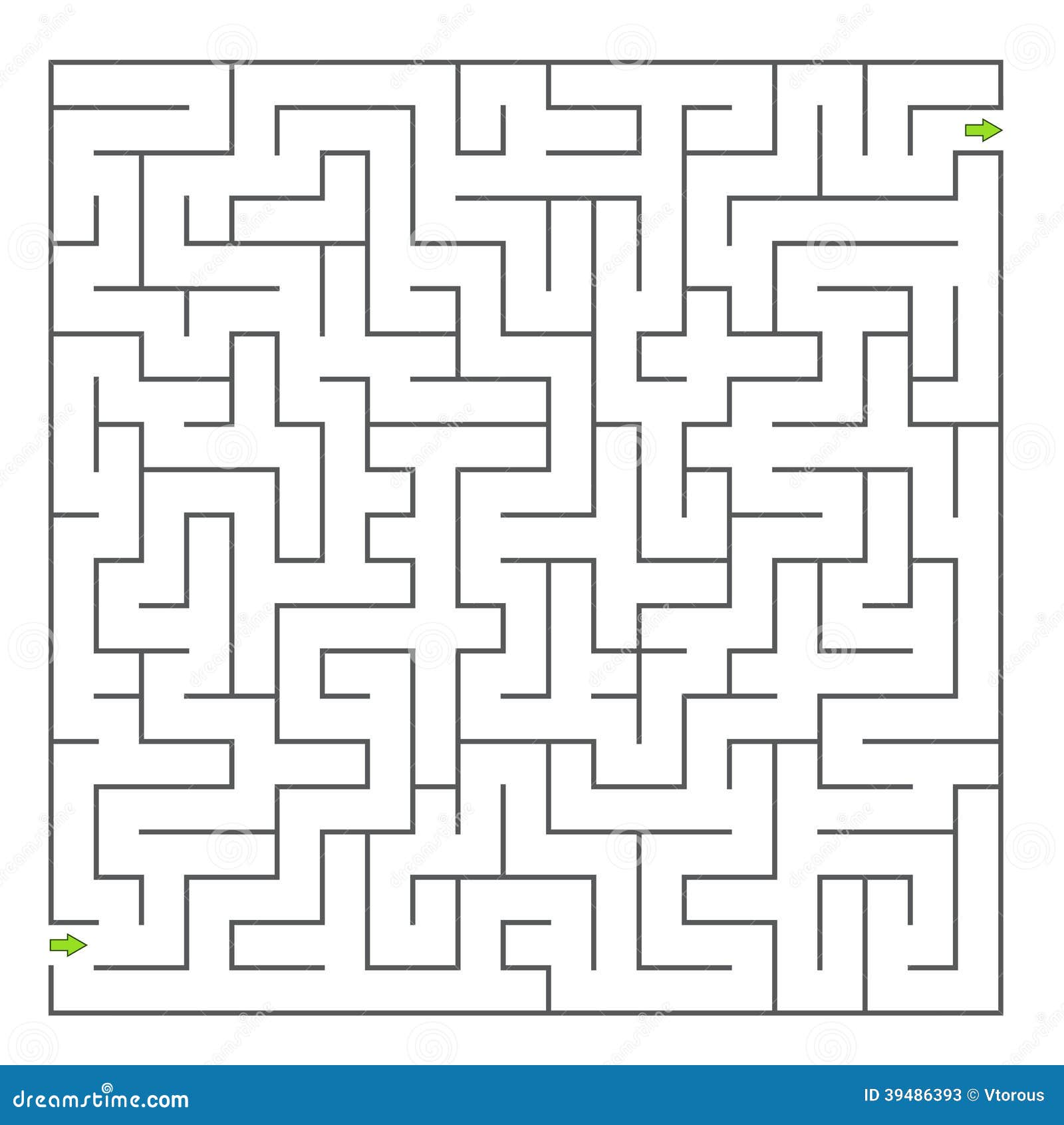 Vector maze stock vector. Illustration of corners, endless - 39486393