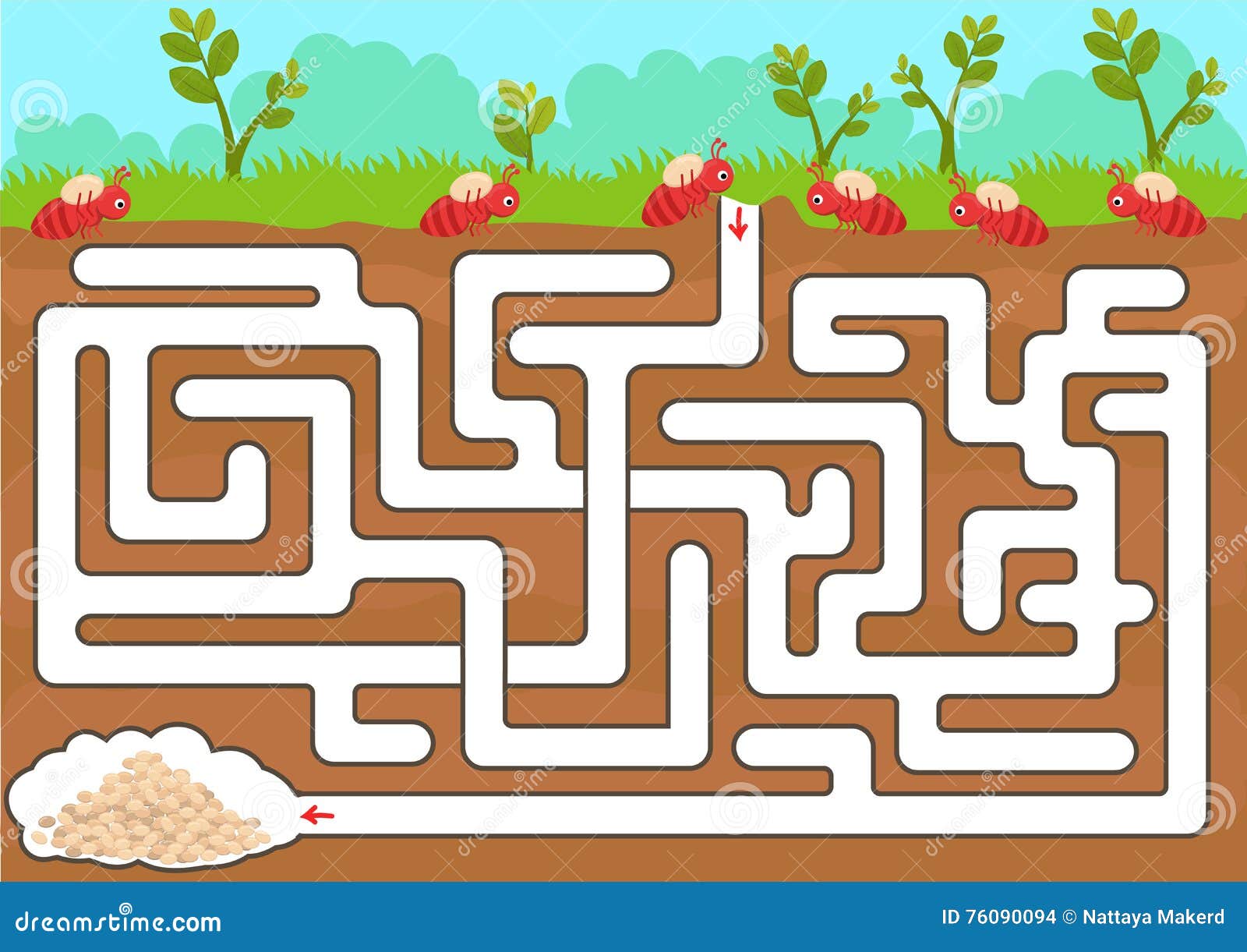 Maze Game: Postman And Post Box. Kids Activity Sheet, Printable ...