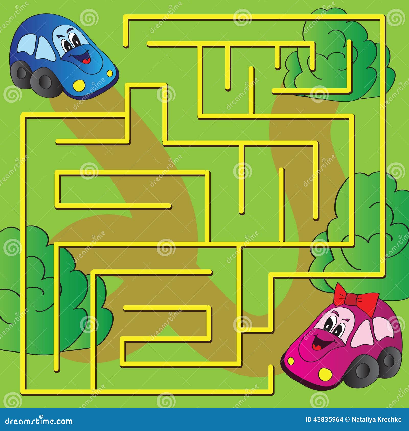 Cars-labyrinth Vector Illustration | CartoonDealer.com #31706218
