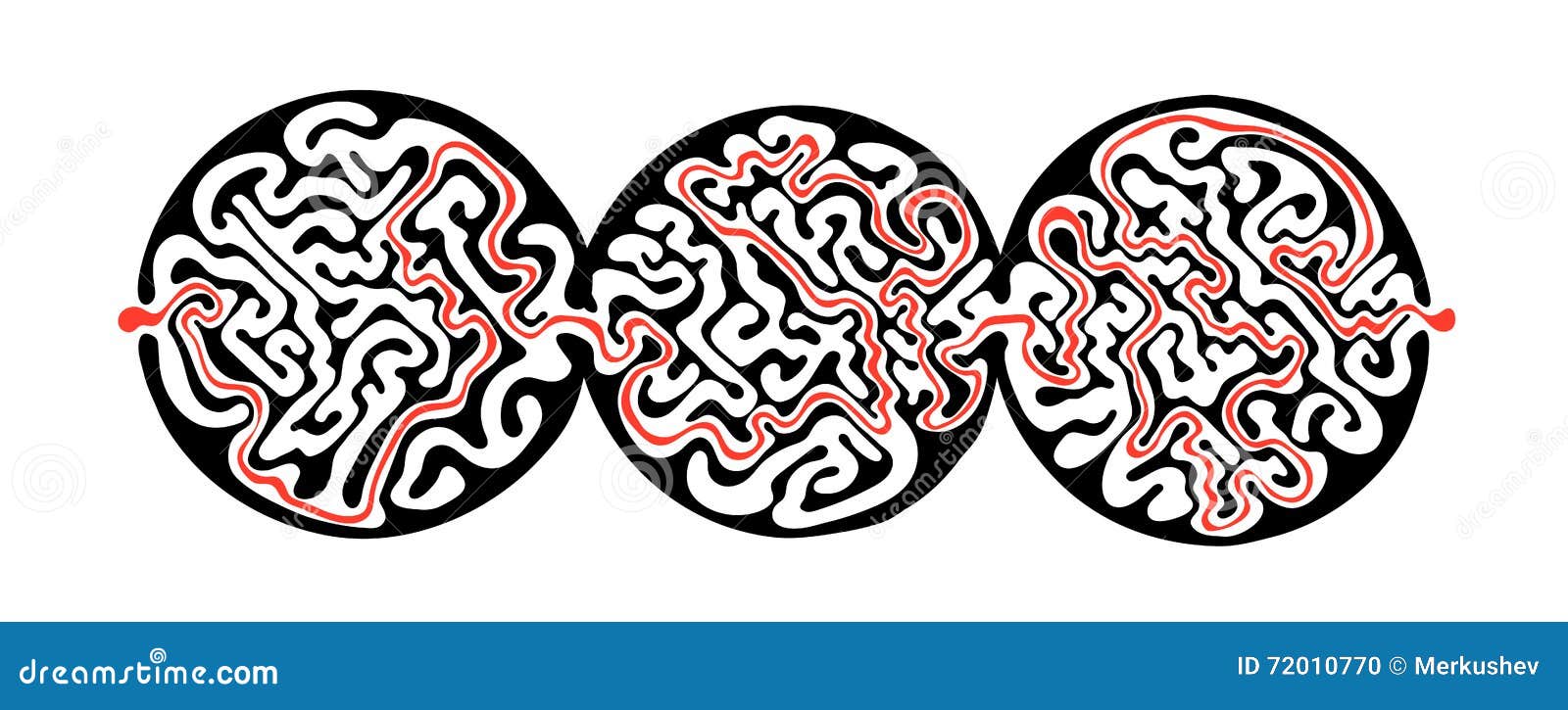 Vector Maze, Labyrinth Illustration with Solution. Stock Vector ... Vector Maze, Labyrinth Illustration with Solution. Stock Vector ...