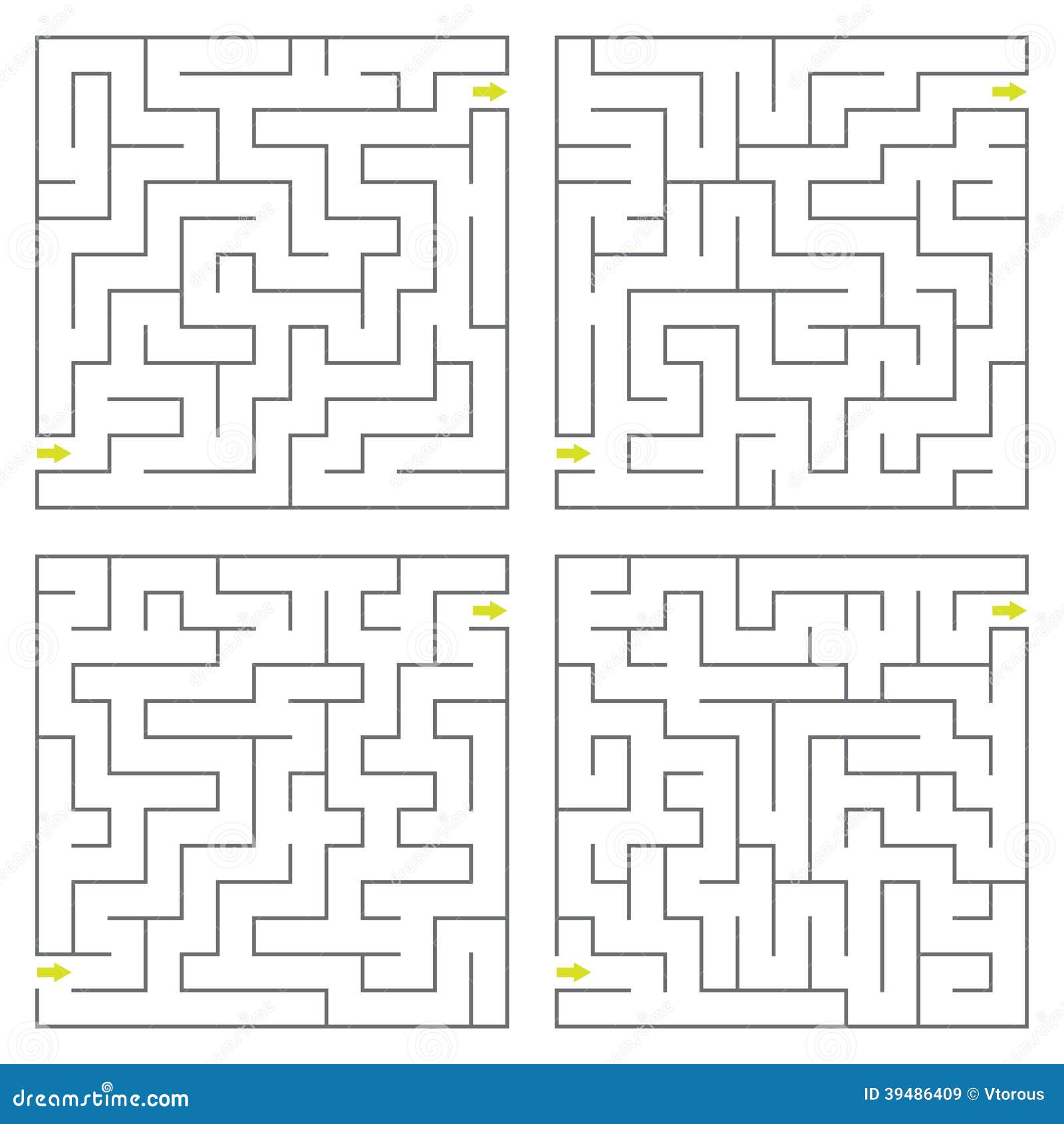 Vector maze stock vector. Illustration of finish, curves - 39486409