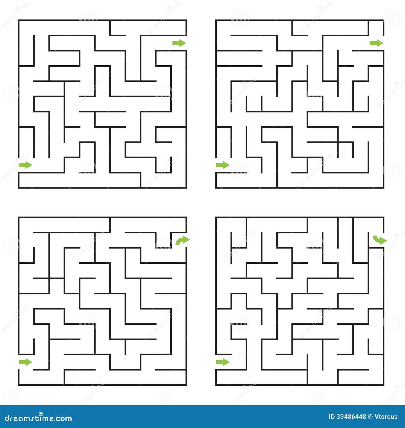 Vector maze stock illustration. Illustration of abstract - 39486448