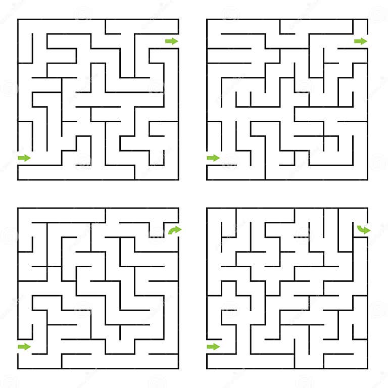 Vector maze stock illustration. Illustration of abstract - 39486448