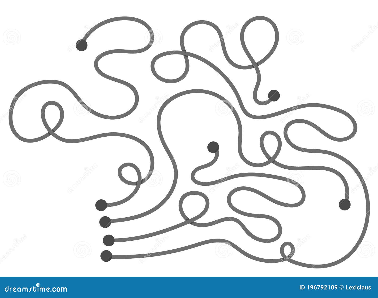 Vector Maze Template. Blank Black And White Labyrinth Isolated On White ...