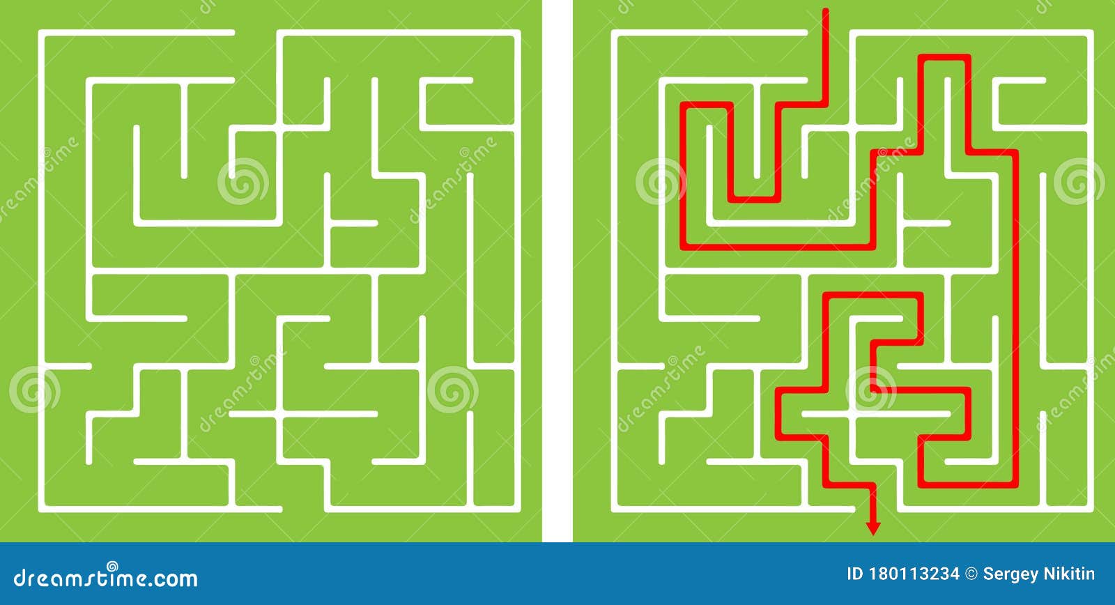 Square Labyrinth With Witch And Cauldron On White Background. Children ... Square Labyrinth With Witch And Cauldron On White Background. Children ...