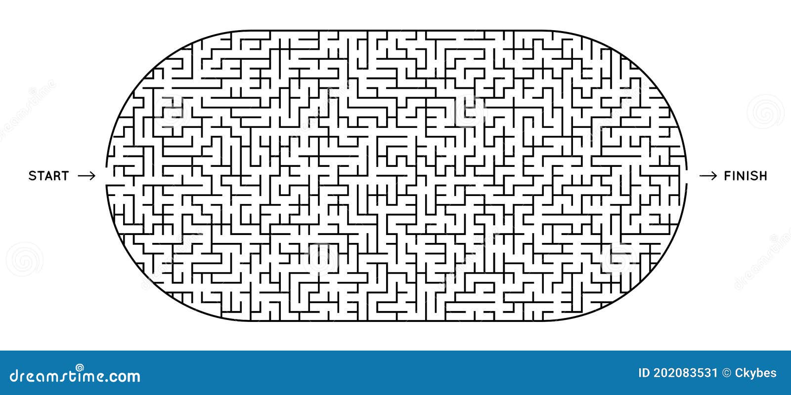 Vector Maze on White Background. Complex Illustration with Mazes on a ...